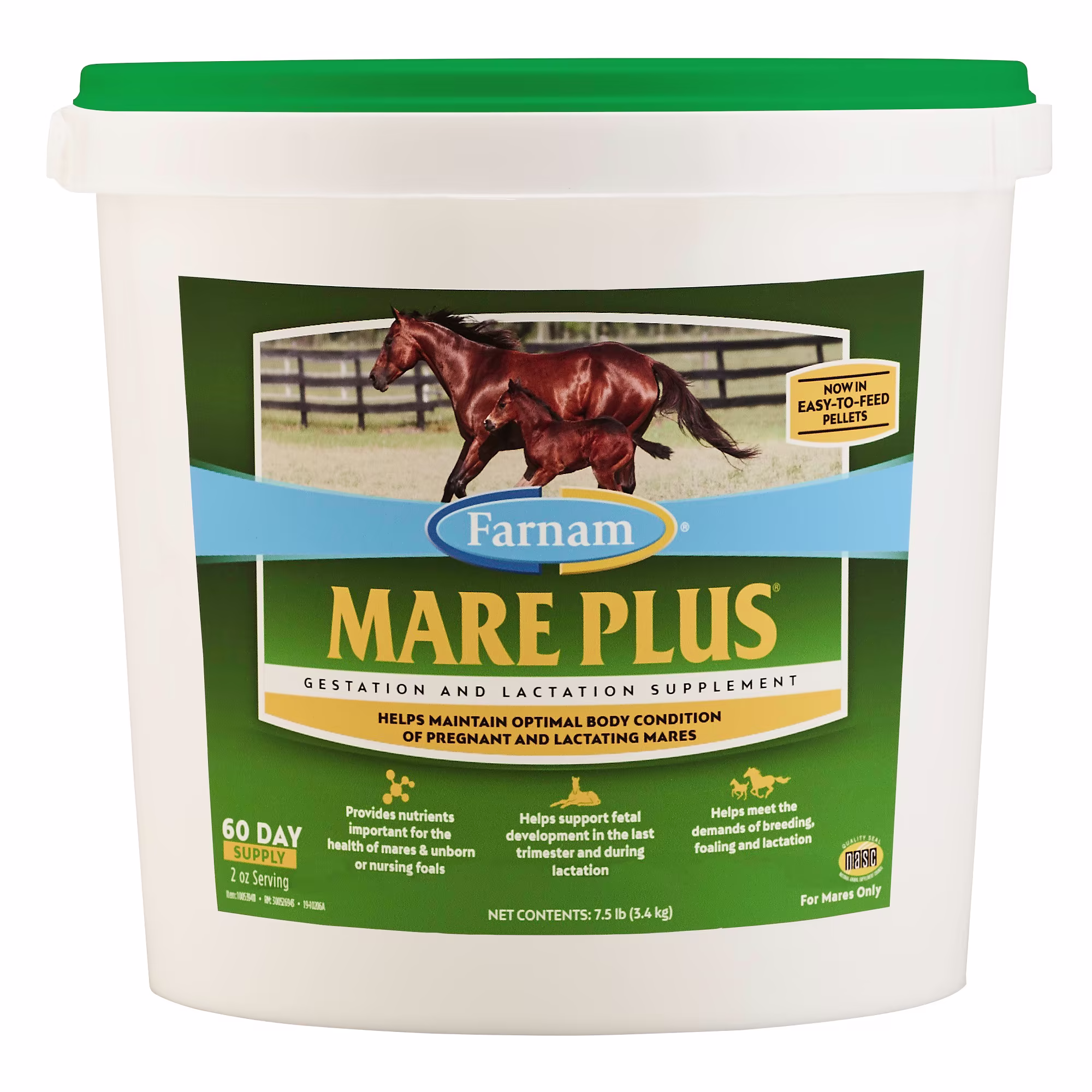 Farnam Mare Plus Gestation & Lactation 60 Day Supplement, 7.5 lbs. | Petco