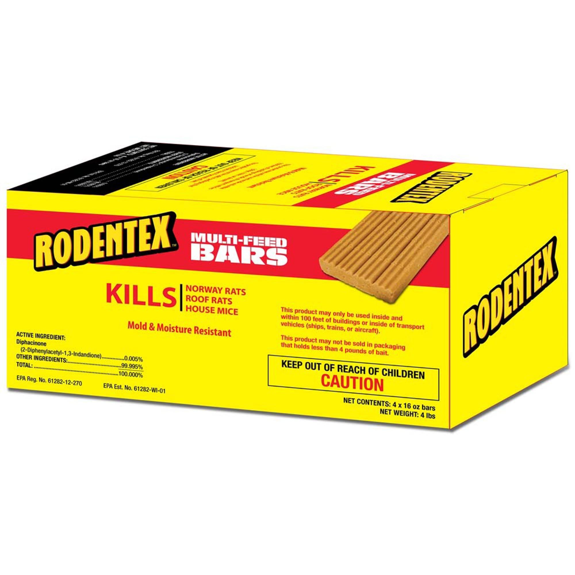 Rodentex Multi-Feed Bars Kills Rats & Mice | Petco