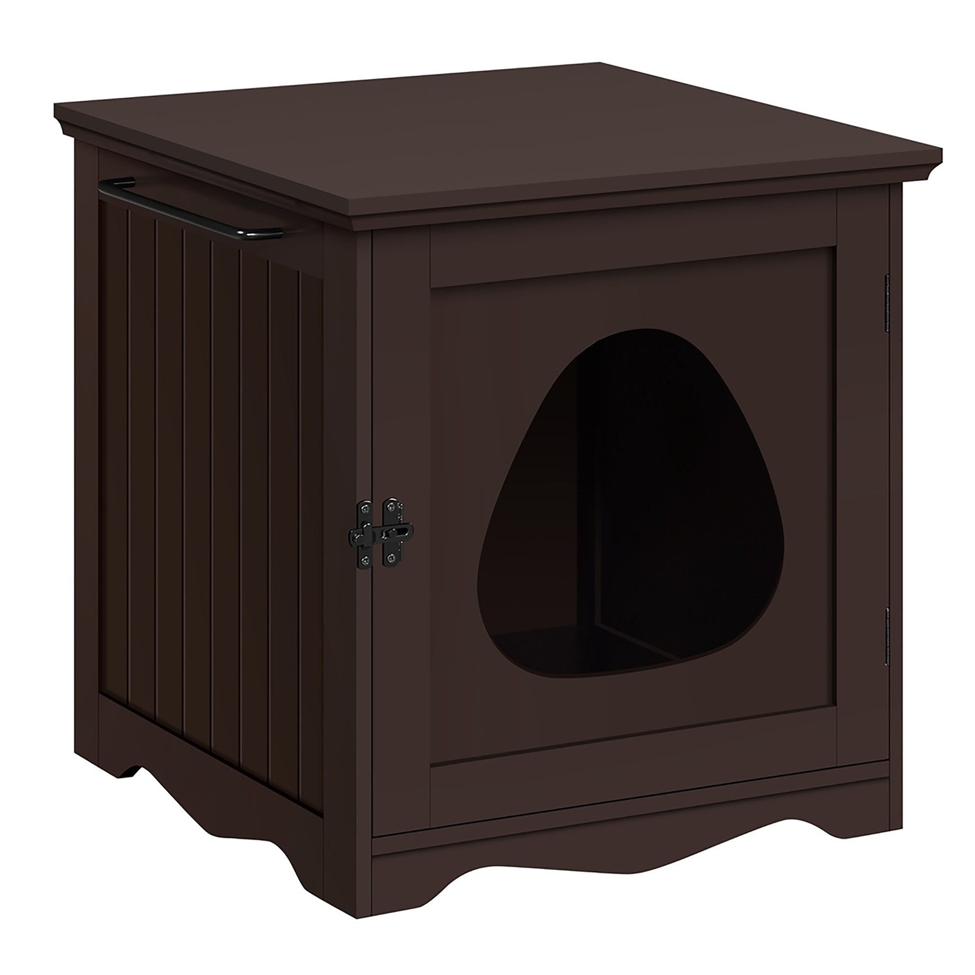 Topeakmart Espresso Indoor Litter Box, 19" x 20" x 20.5" | Petco