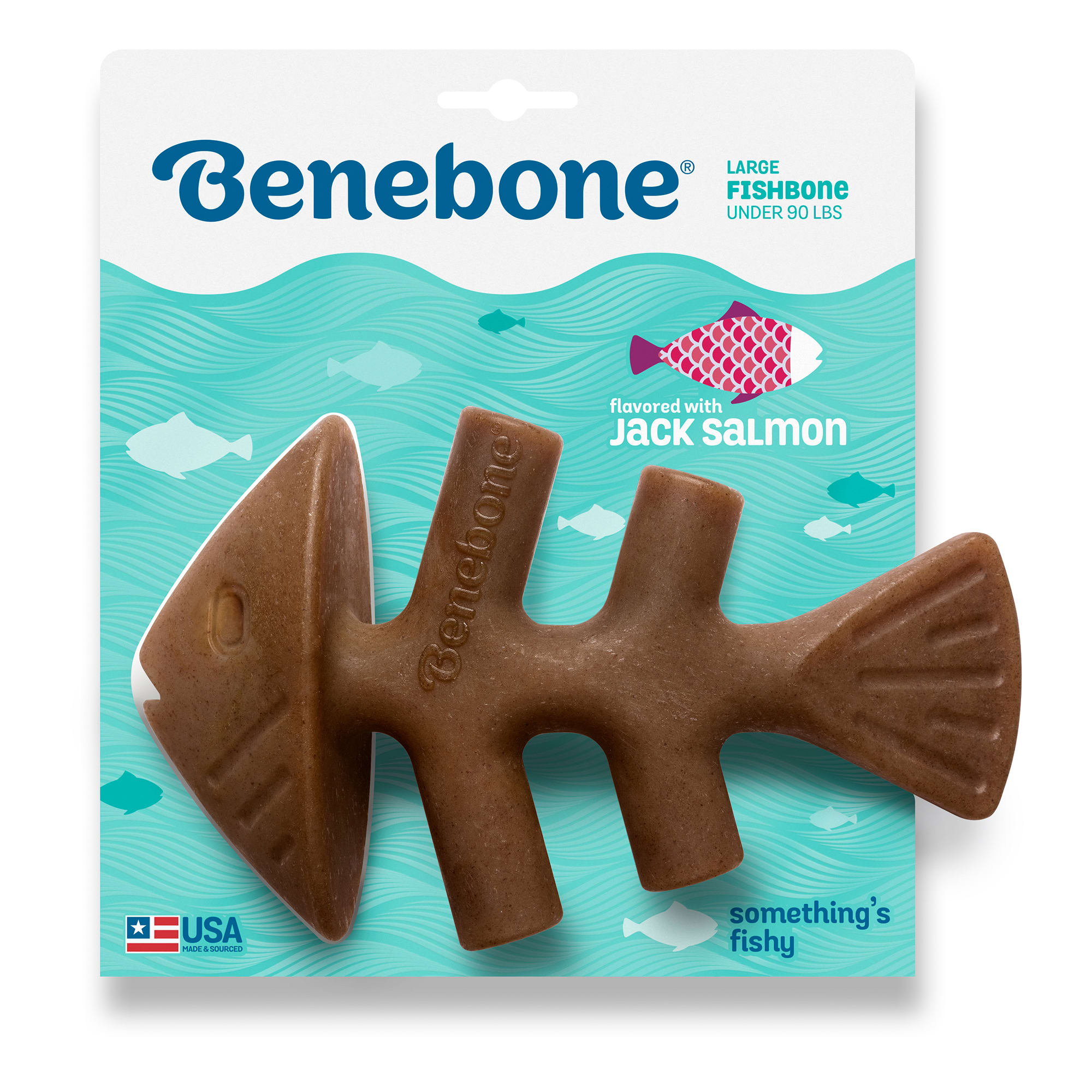 Benebone Fishbone Dog Toy, Small | Petco