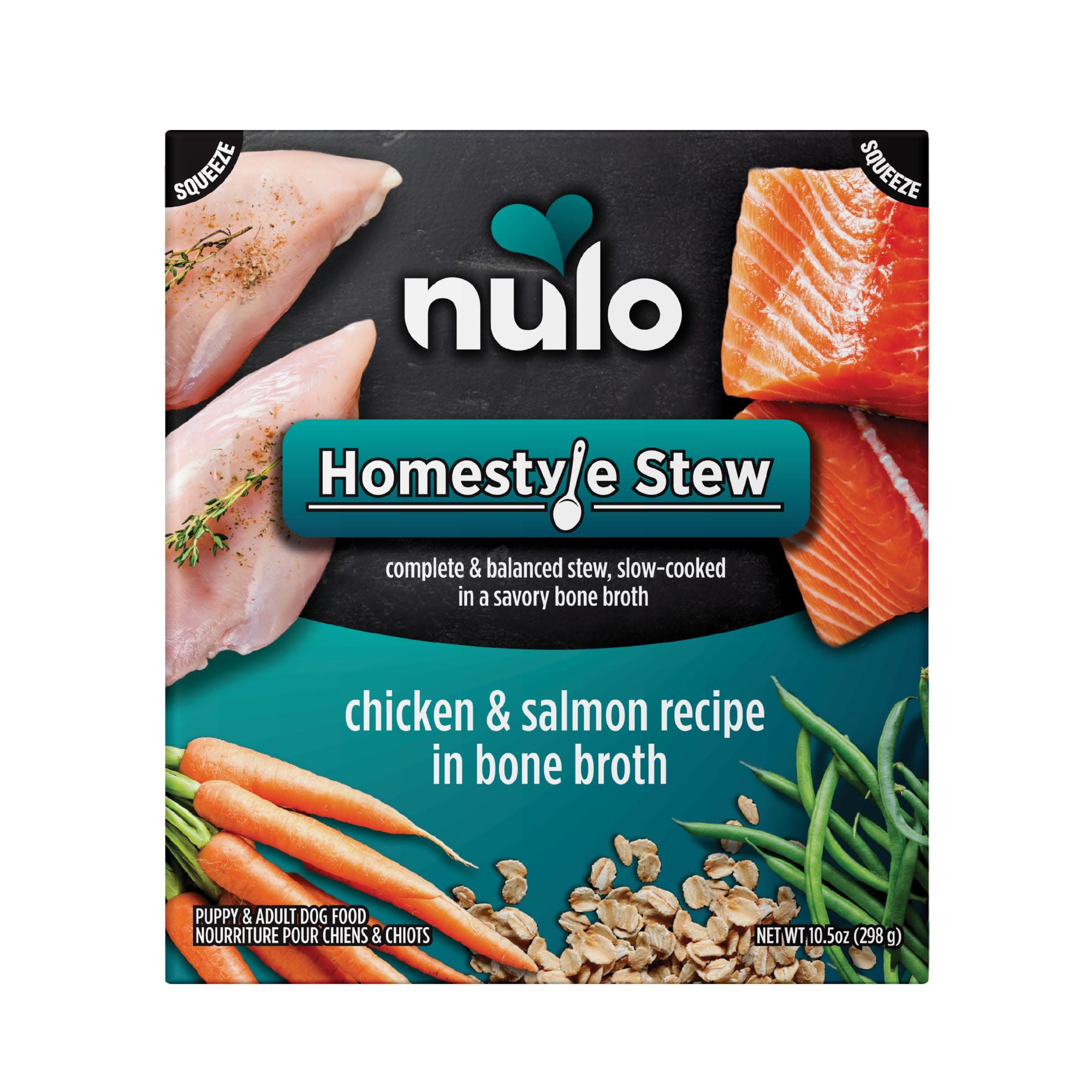 Nulo MedalSeries Homestyle Stew Chicken & Salmon in Bone Broth Wet Dog ...