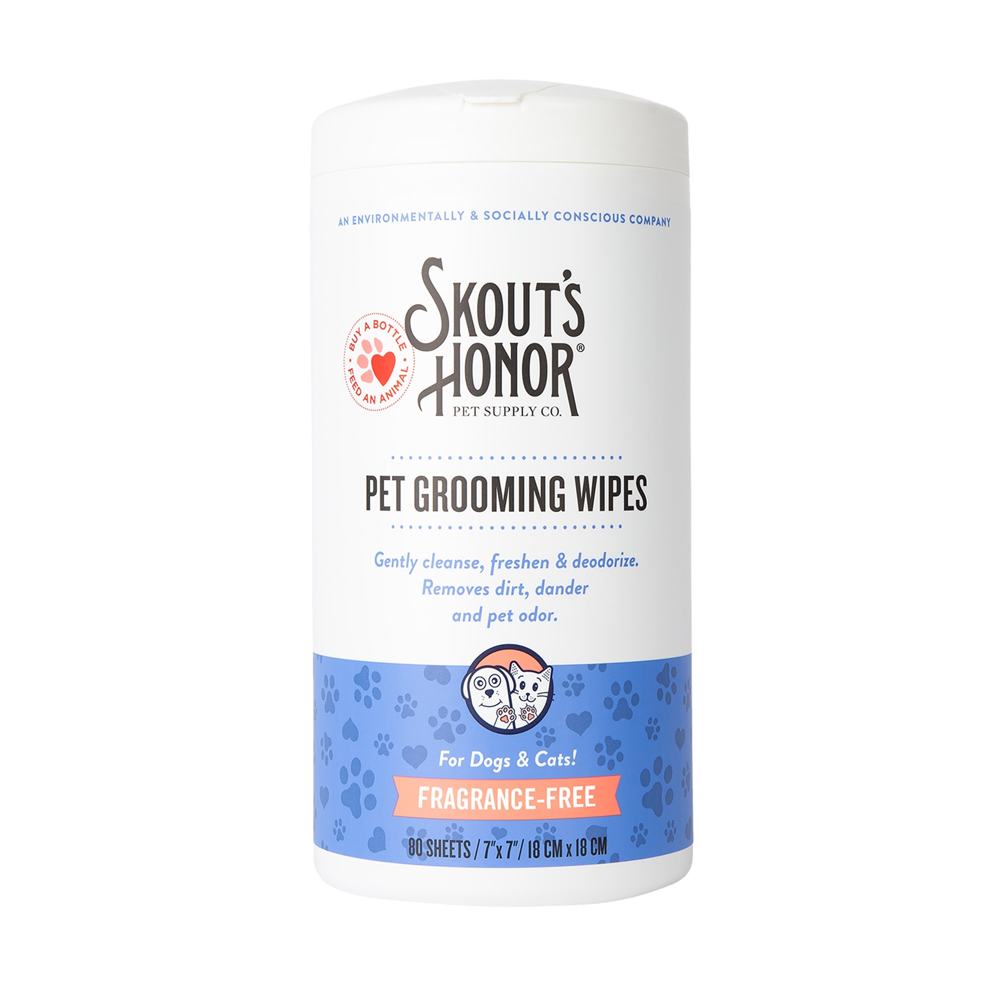 Skout's Honor Pet Grooming Wipes, Count of 80 | Petco
