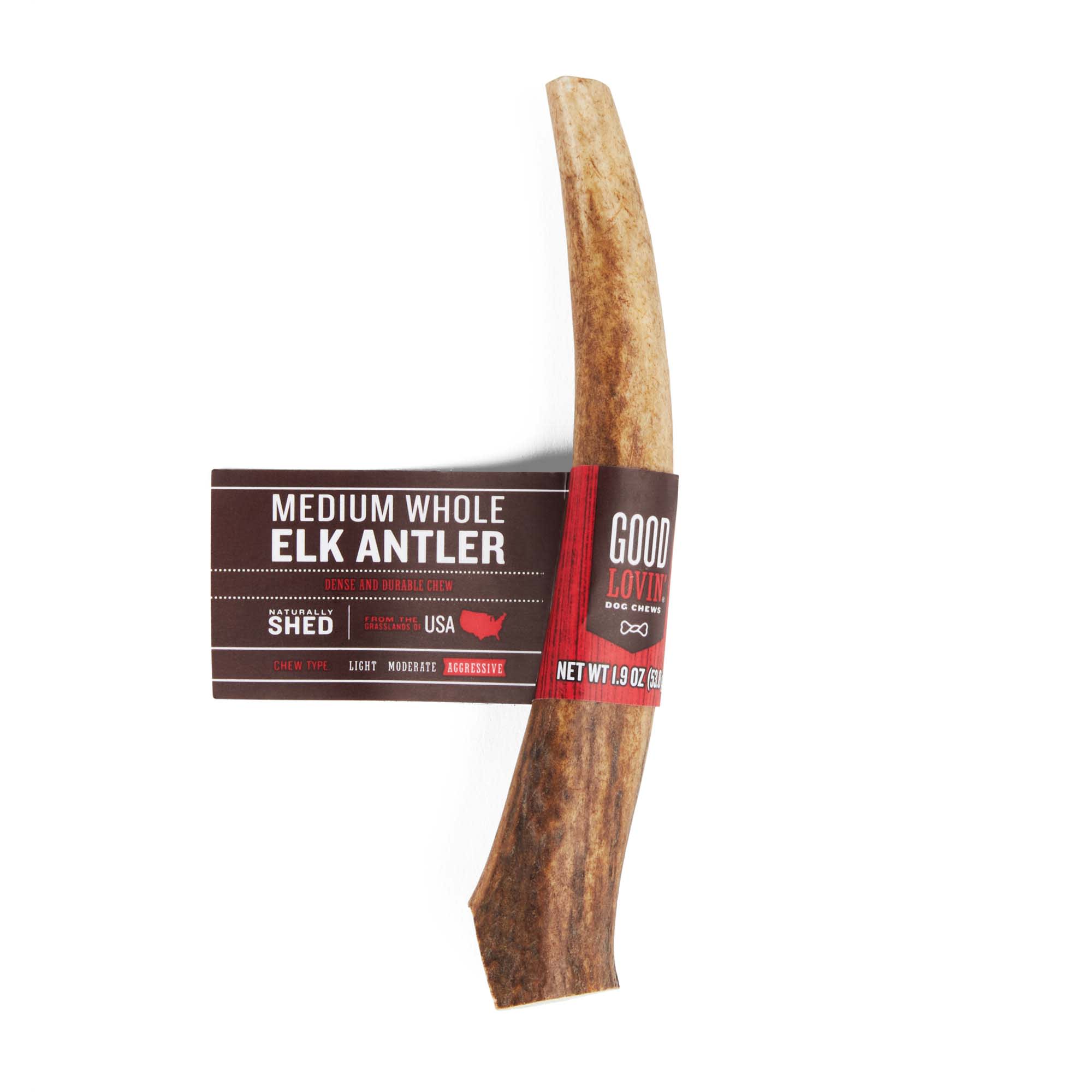 Good Lovin' Naturally Shed Elk Antler Dog Chew, 1.9 oz. | Petco