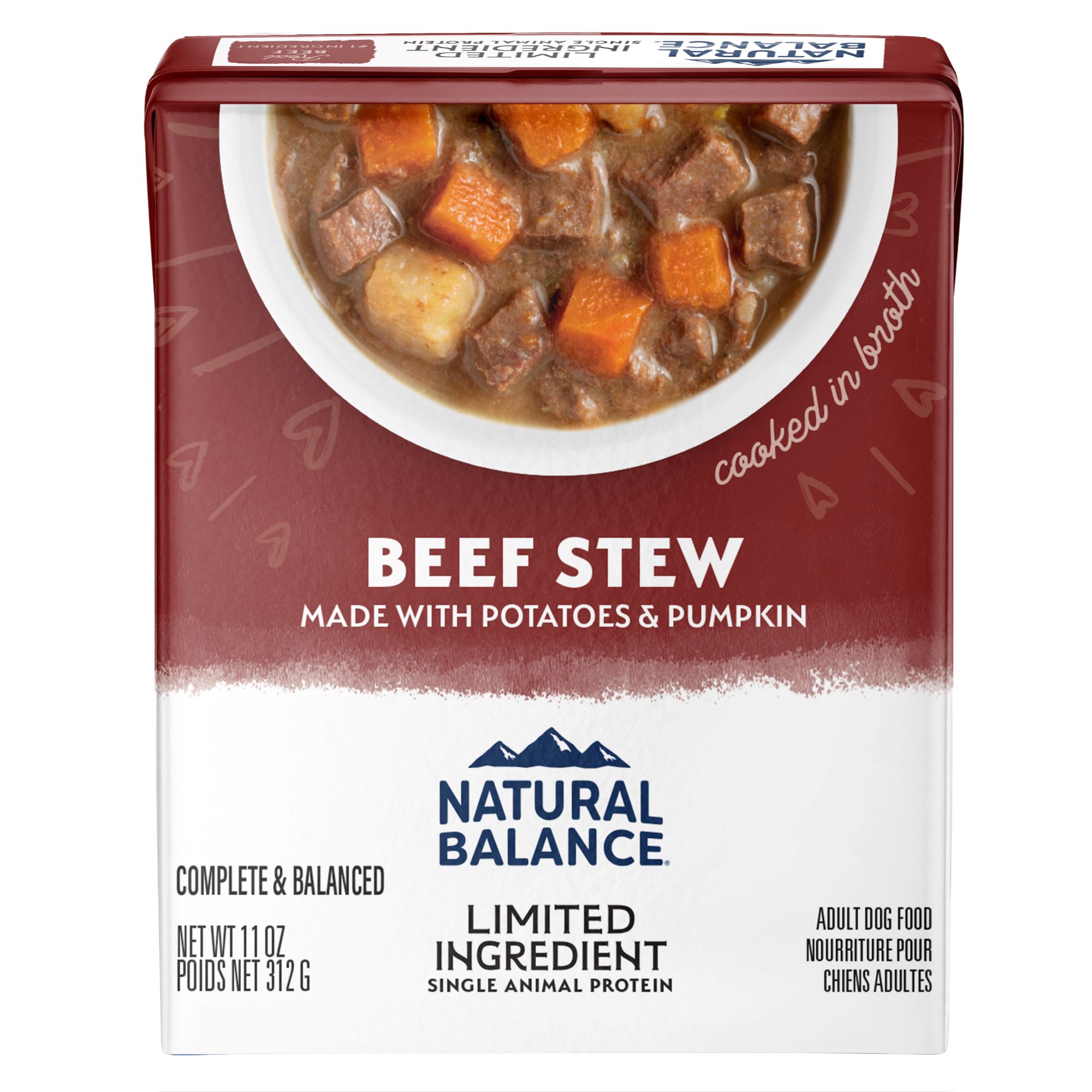 Natural Balance Limited Ingredient Adult Grain-Free Stew Wet Dog Food ...
