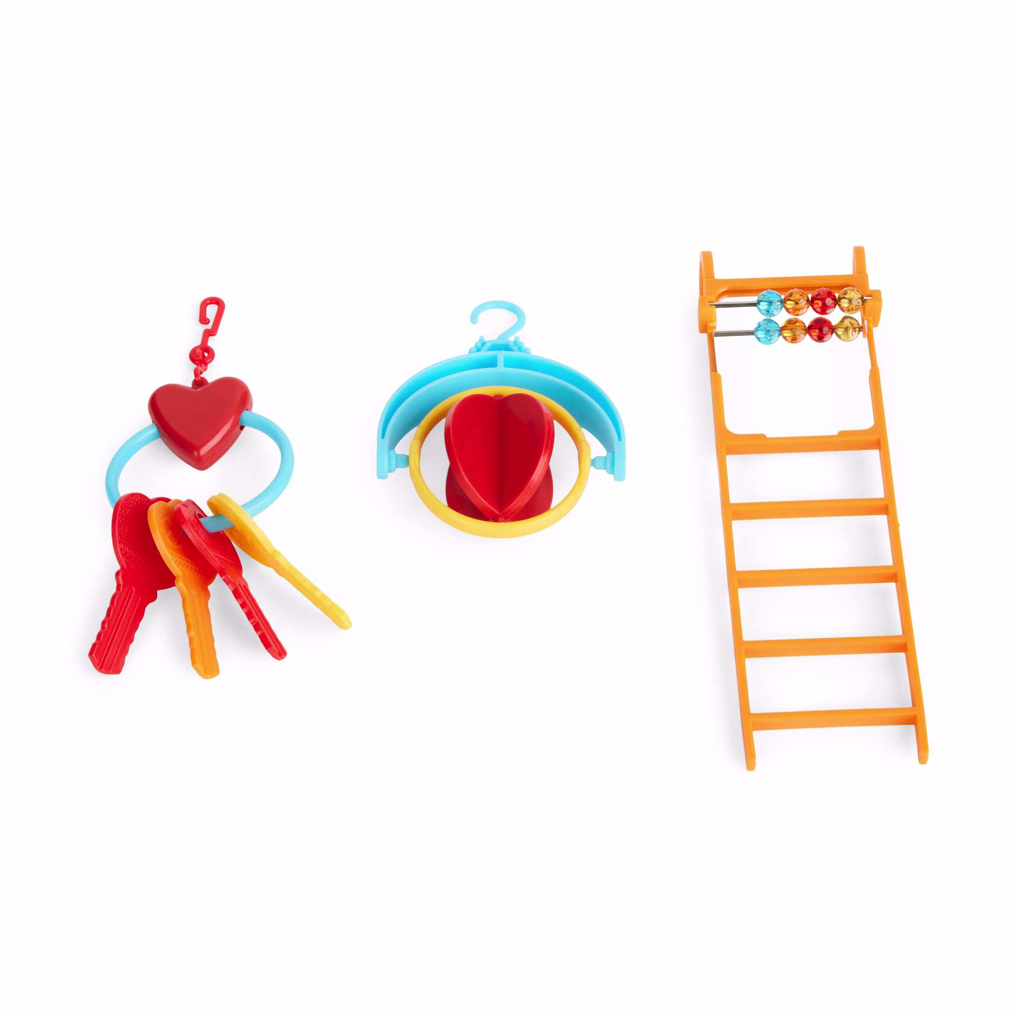 You & Me 3-Pack Ladder, Key and Spinning Ball Toys, Small | Petco