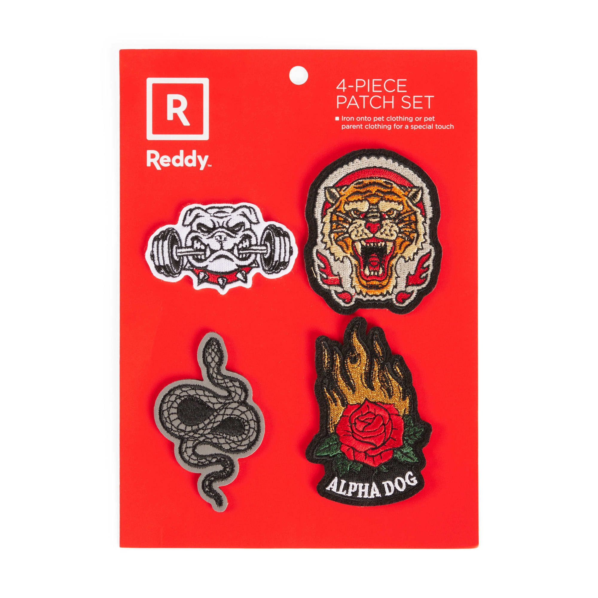 Reddy Iron-On Patches Tattoo for Dogs, Pack of 4 | Petco