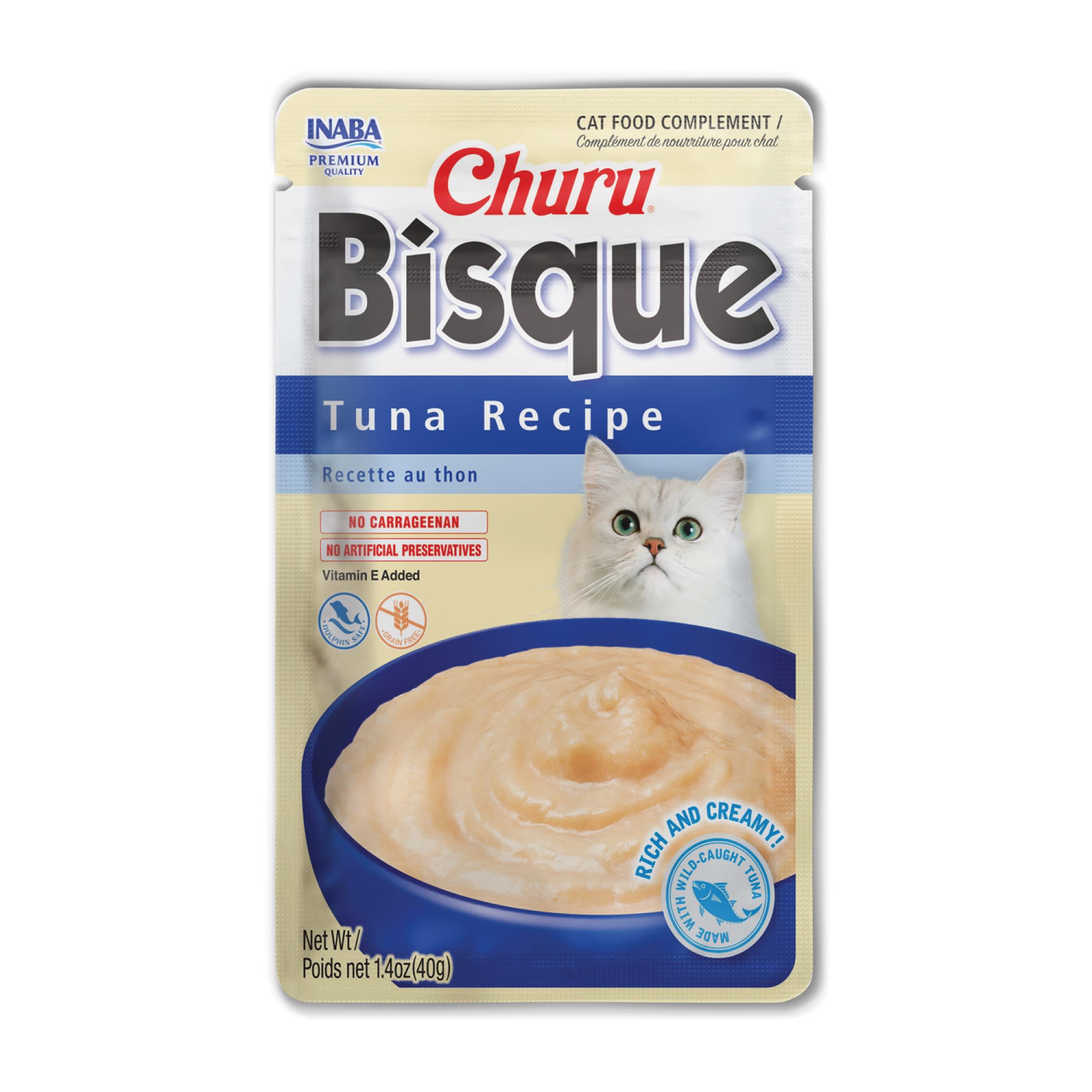 INABA CHURU BISQUE TUNA RECIPE CAT TREATS, 1.4 OZ. | PETCO