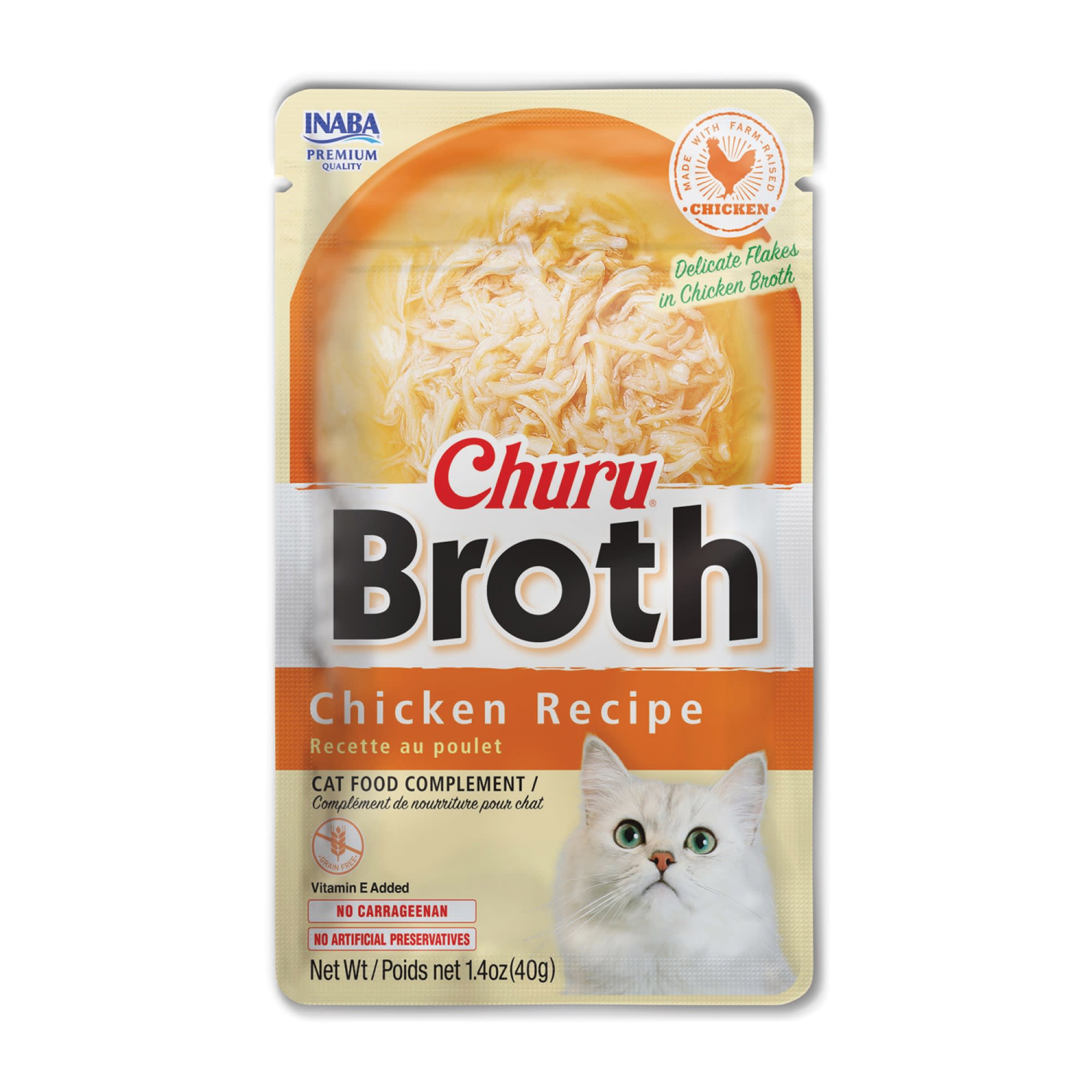 Inaba Churu Broth Chicken Recipe Cat Treats, 1.4 oz. | Petco