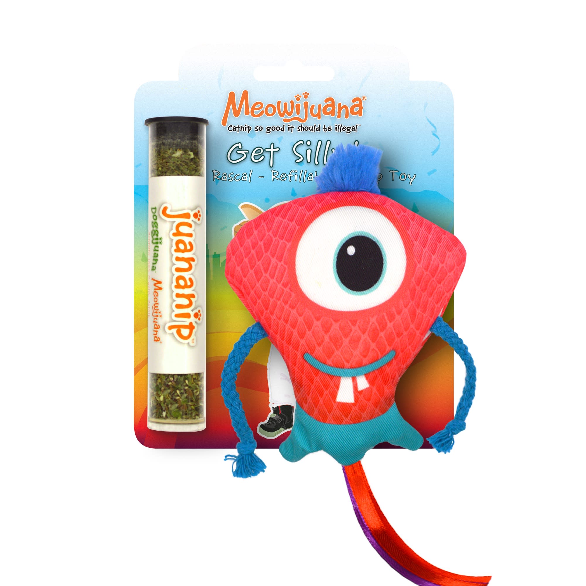 Meowijuana Get Silly Refillable Ruby Rascal Cat Toy, Small | Petco Meowijuana Get Silly Refillable Ruby Rascal Cat Toy, Small | Petco