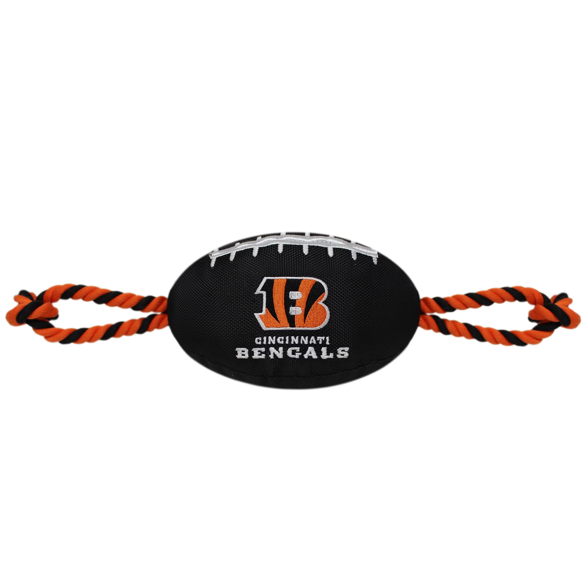 Pets First Cincinnati Bengals Football Rope Dog Toy, Large | Petco