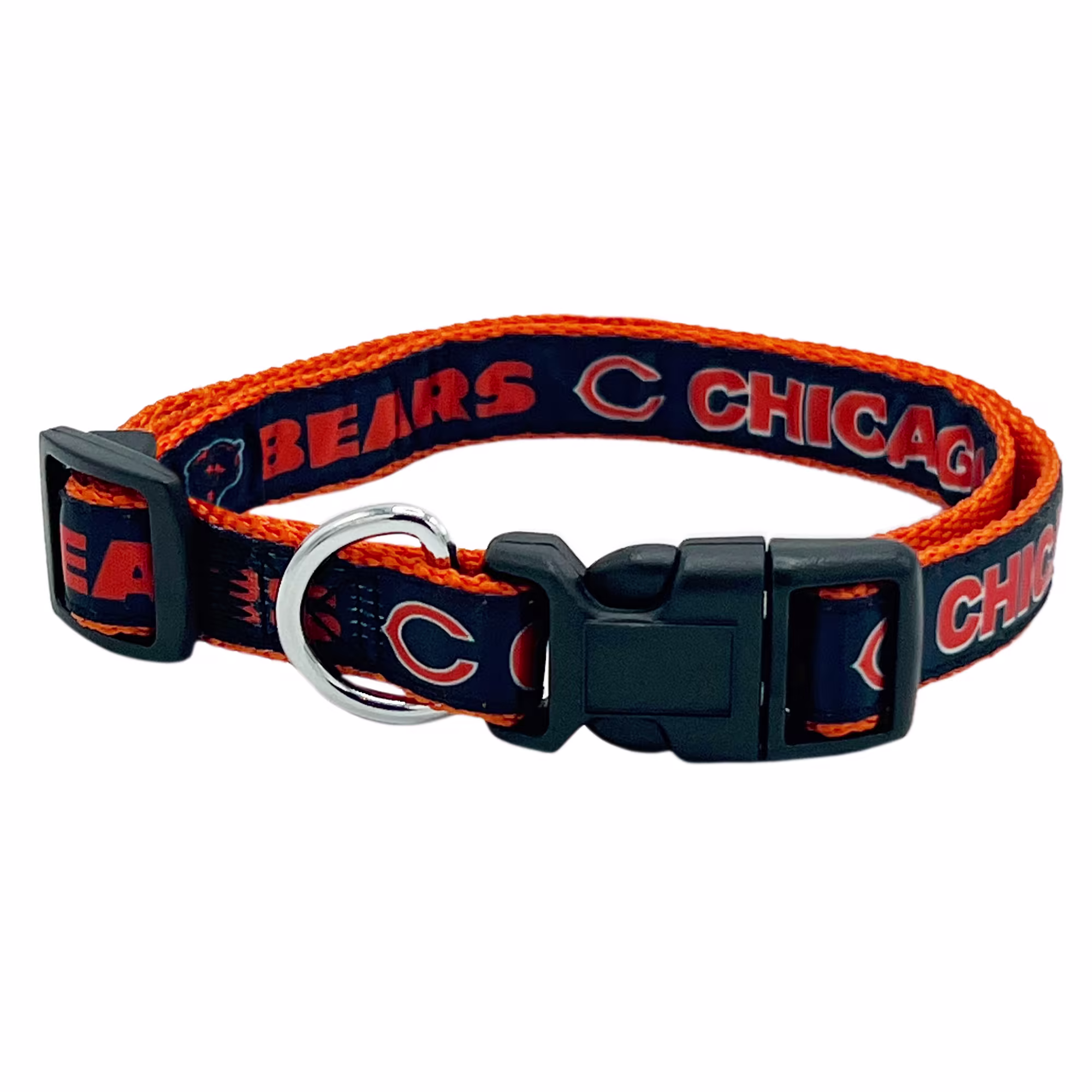 Pets First Chicago Bears Satin Dog Collar, Small | Petco