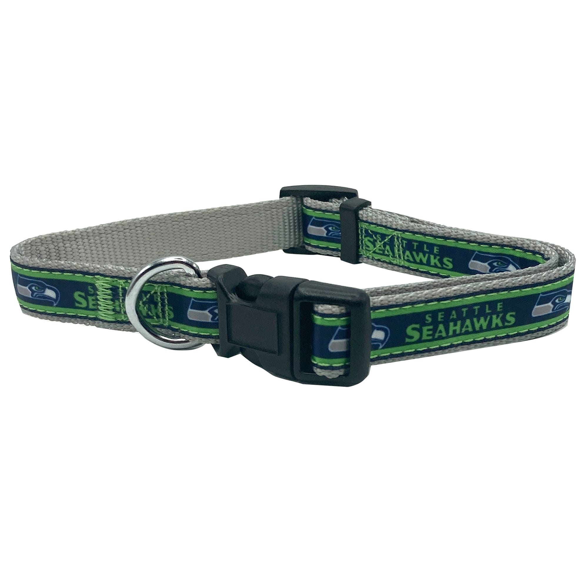 Pets First Seattle Seahawks Satin Dog Collar, Large | Petco