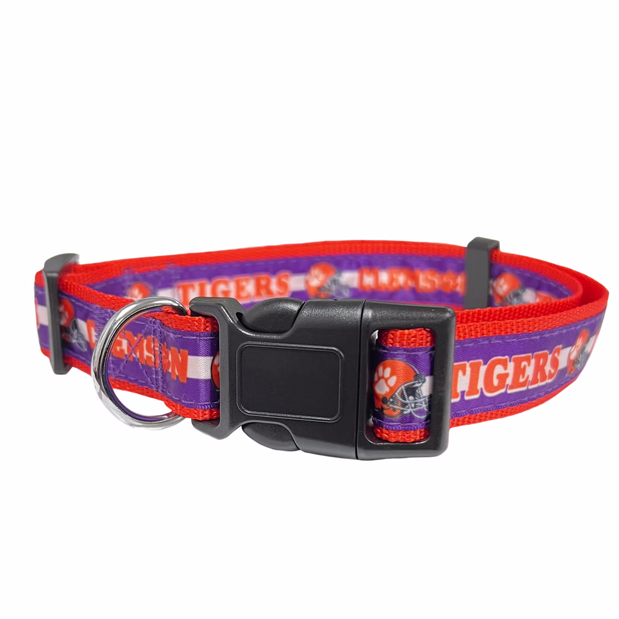 Pets First Clemson Satin Dog Collar, Small | Petco