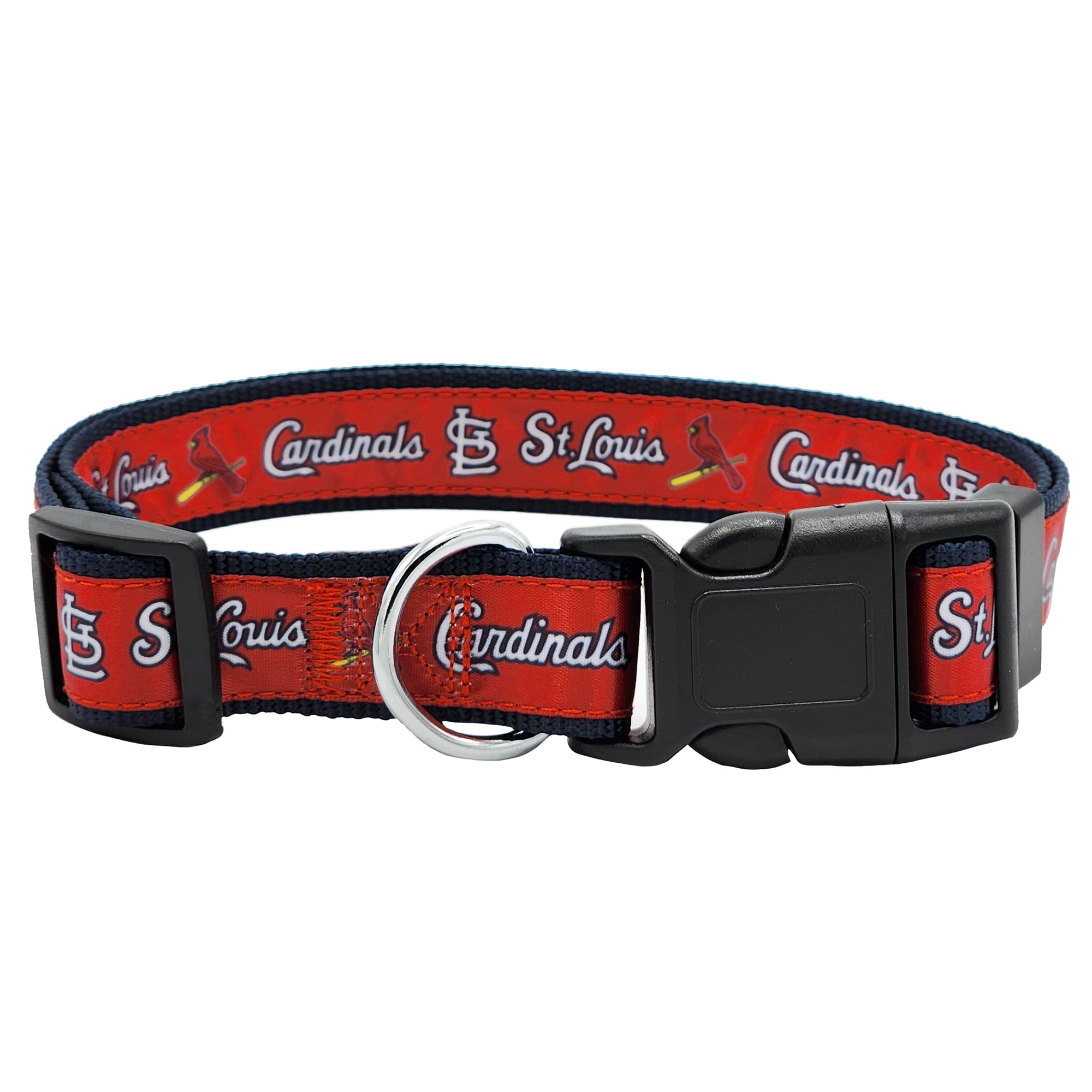 Pets First St. Louis Cardinals Satin Dog Collar, Large | Petco