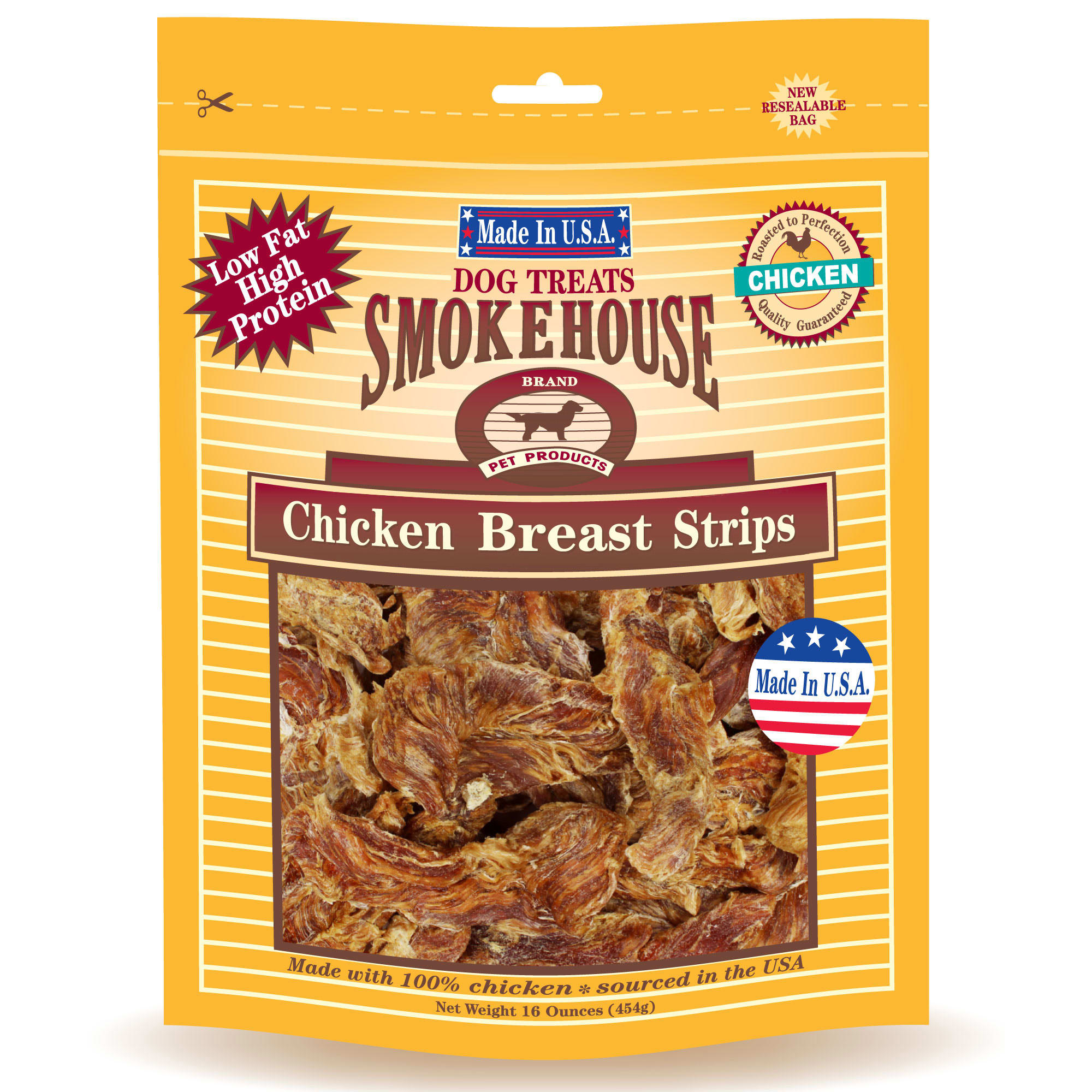 Smokehouse USA Chicken Breast Strips Dog Treats, 16 oz. | Petco