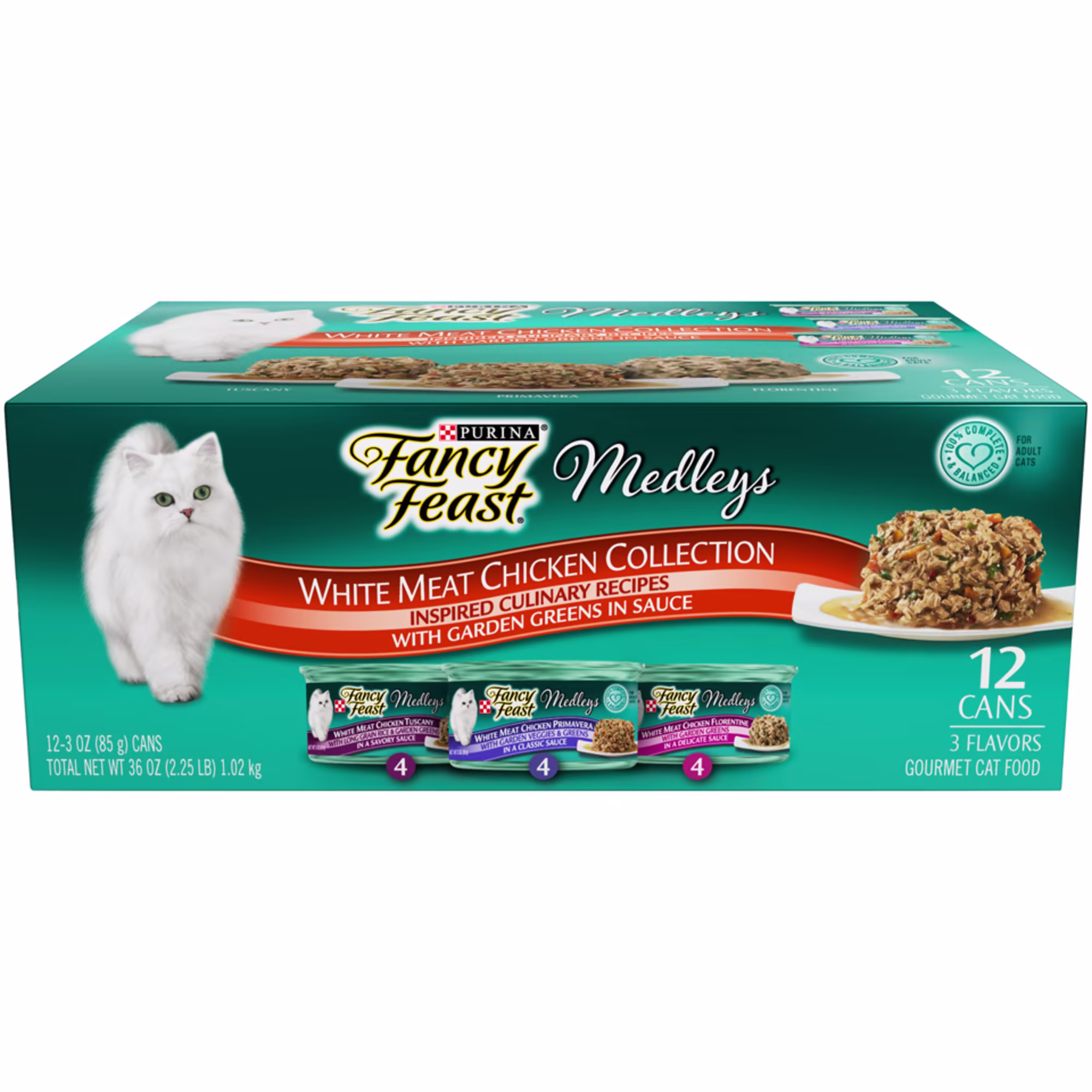 Fancy Feast Medleys White Meat Chicken in Sauce Collection Wet Cat Food ...