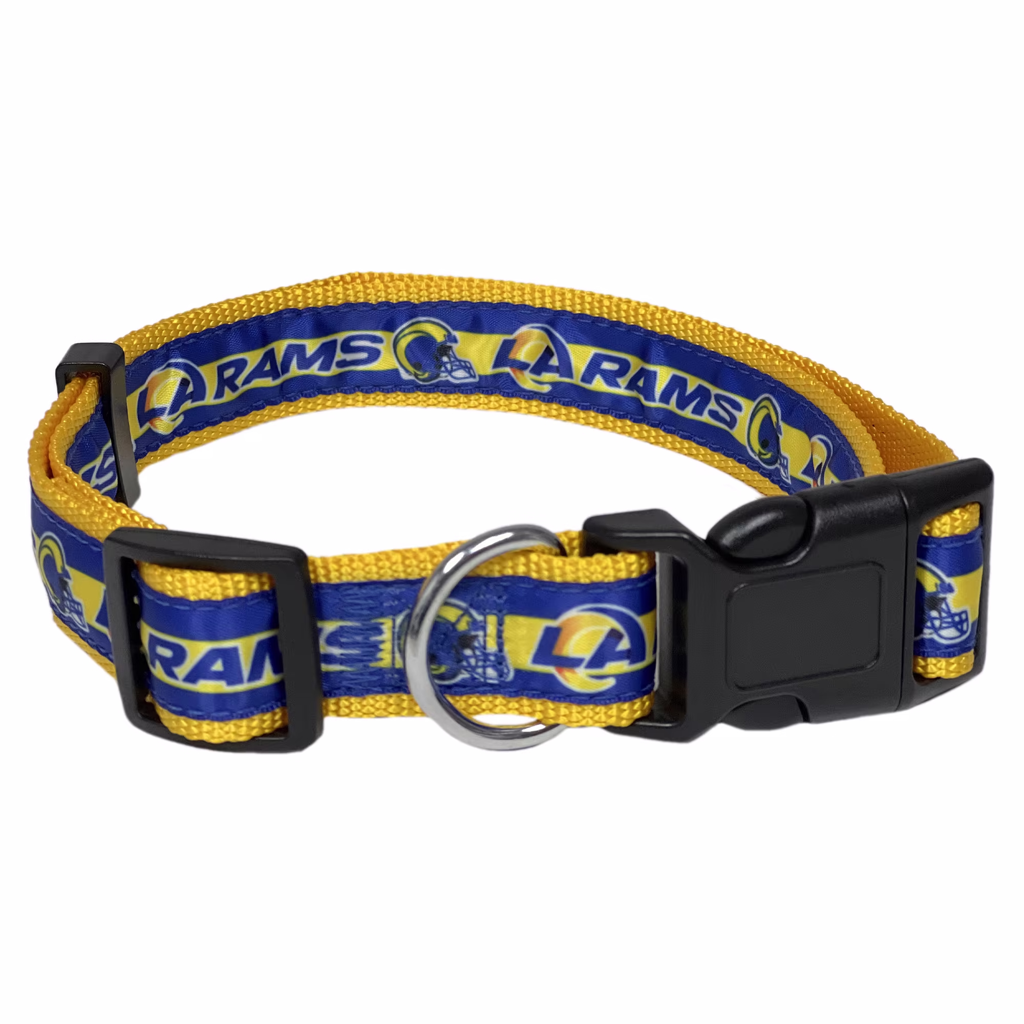 Pets First Los Angeles Rams Satin Dog Collar, Medium | Petco