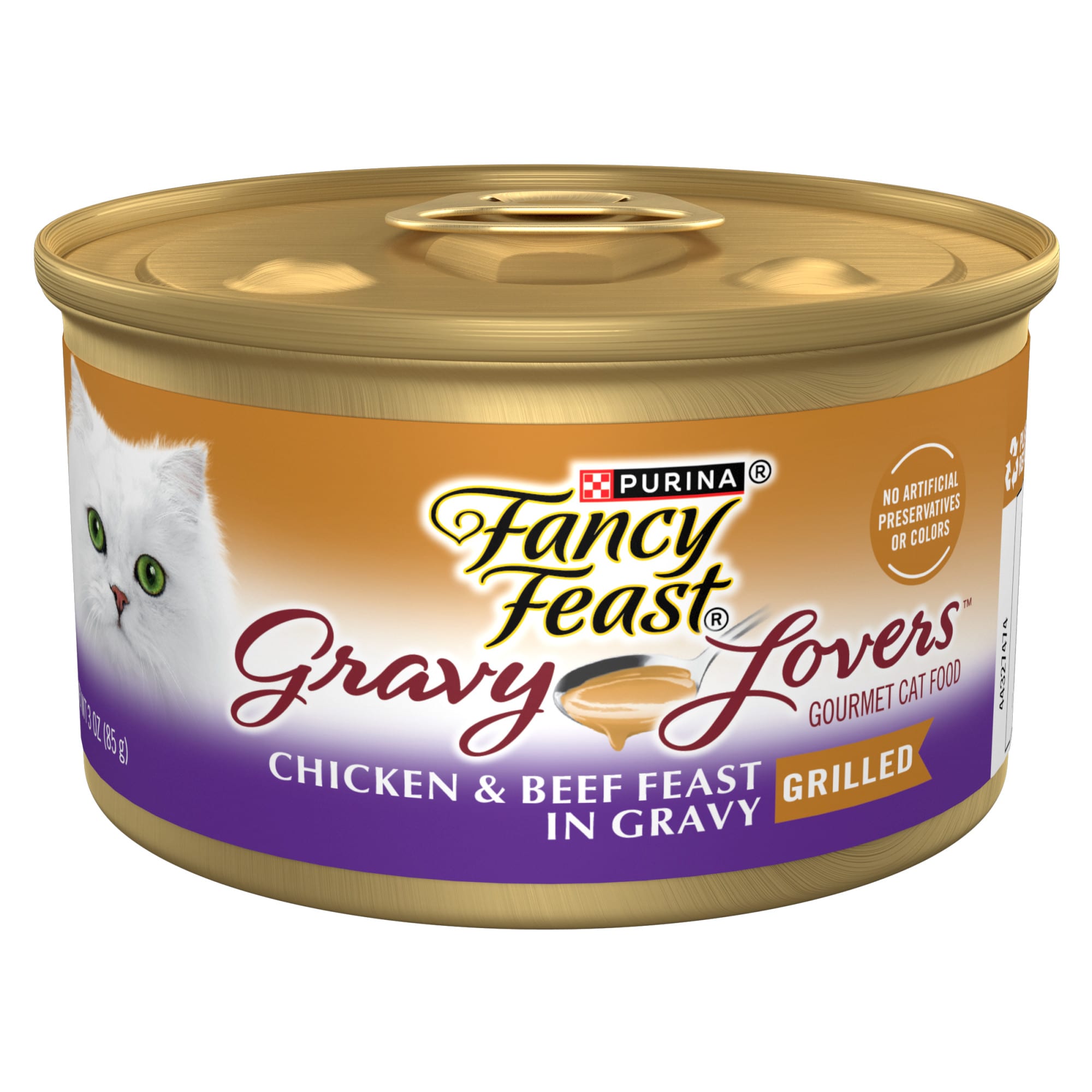 Fancy Feast Gravy Lovers Chicken and Beef Feast Grilled Gourmet in Wet ...