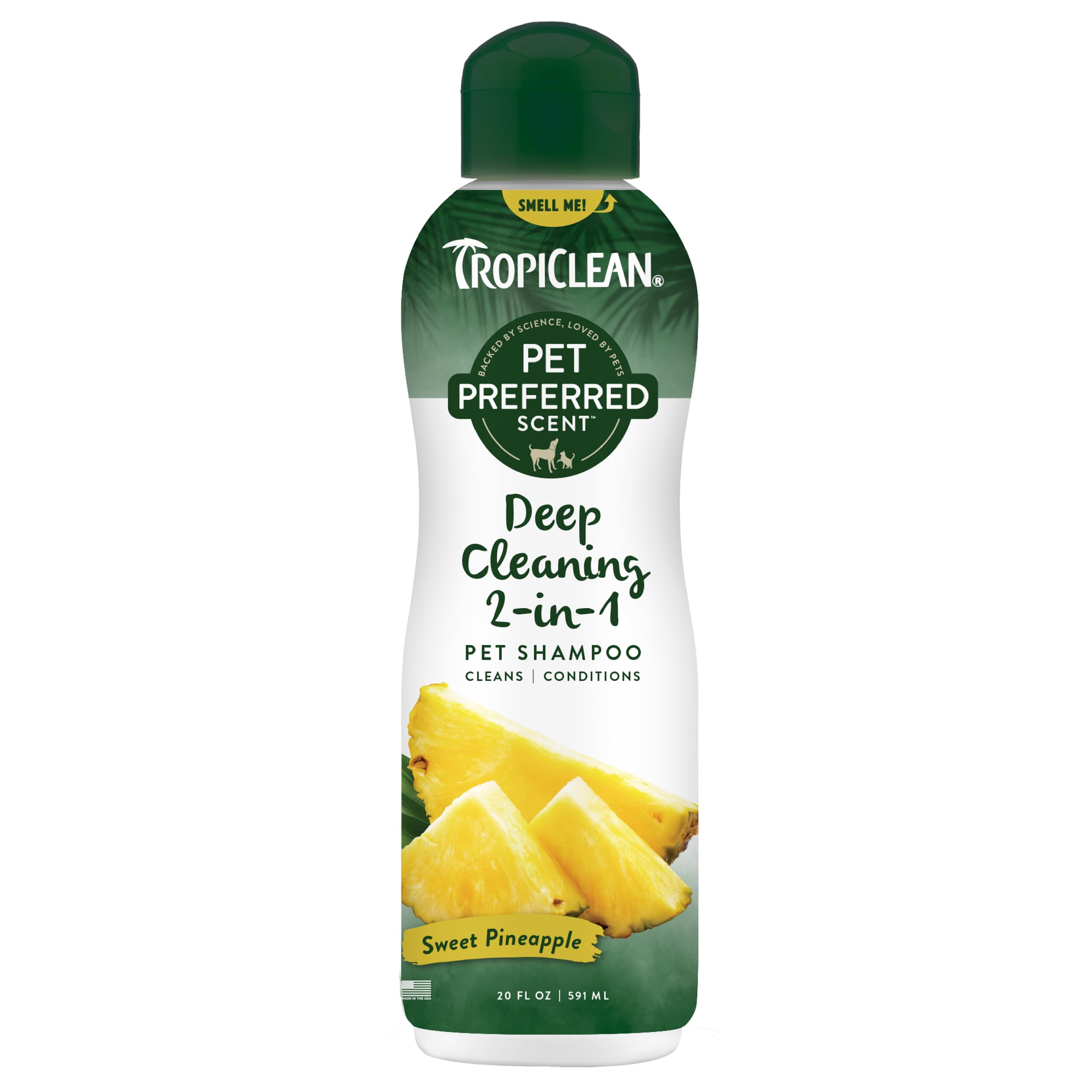 TropiClean Pineapple Deep Clean Pet Shampoo, 20 fl. oz. | Petco