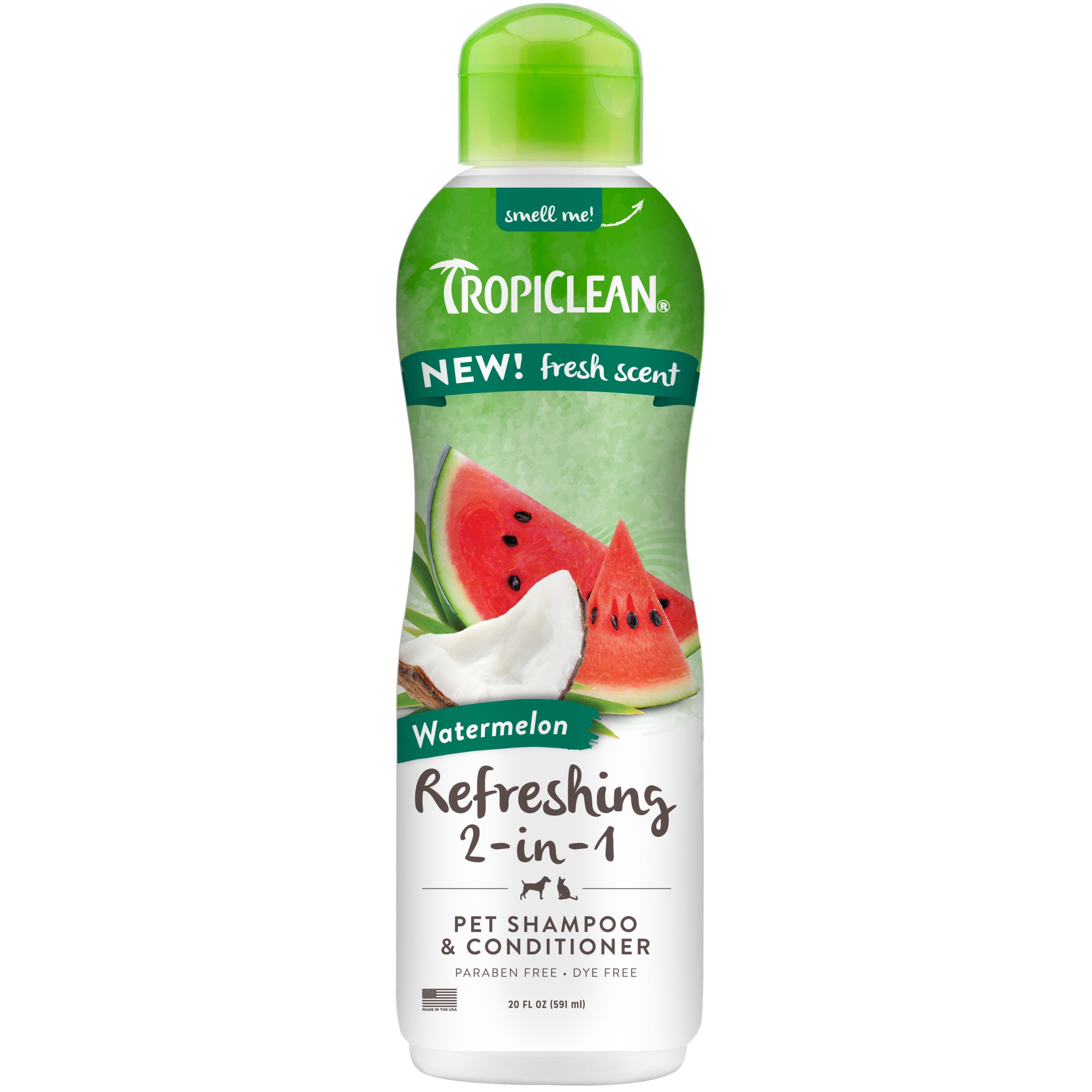 TropiClean Watermelon 2-in-1 Dog Shampoo & Conditioner, 20 fl. oz. | Petco