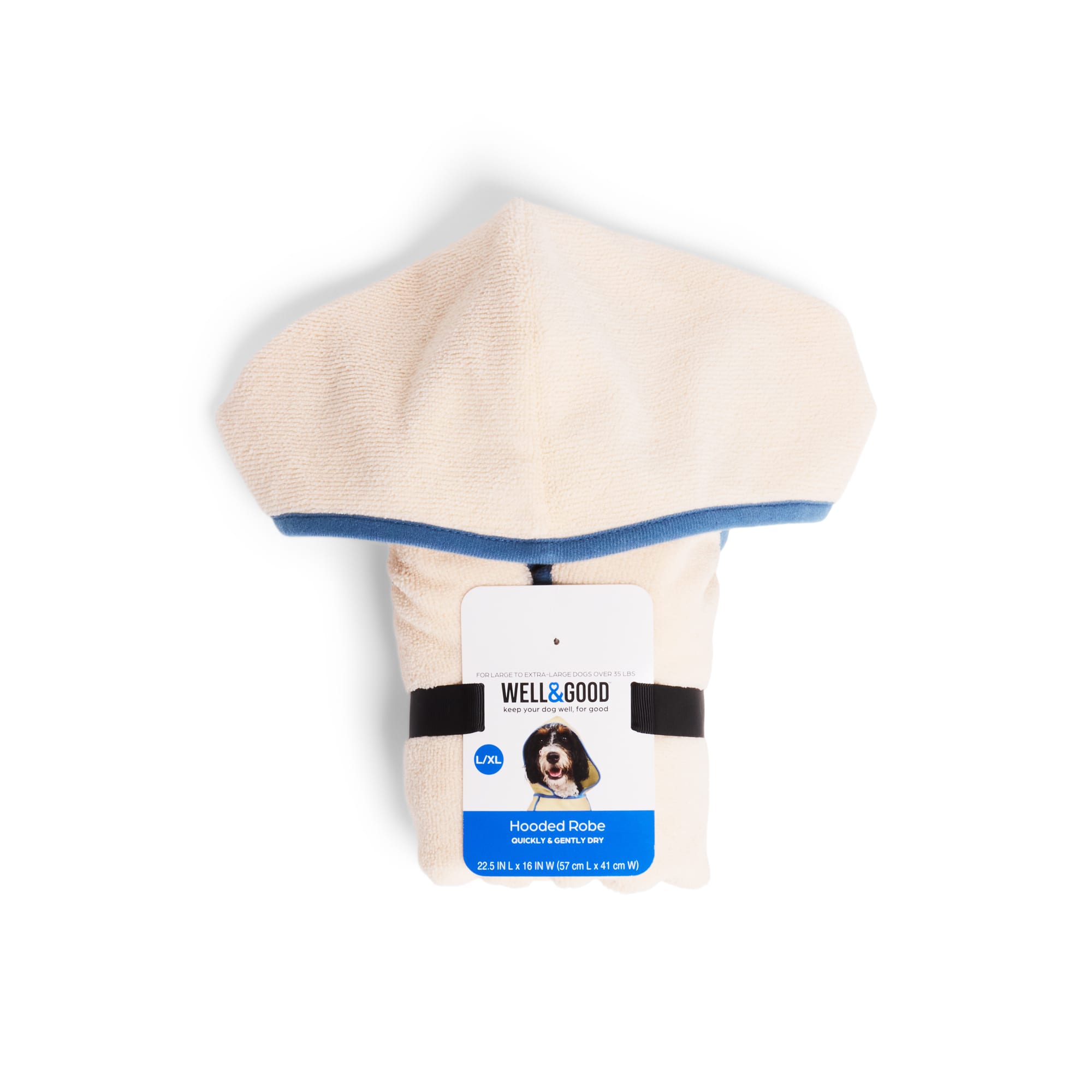 Well & Good Hooded Robe for Dogs, Large/X-Large | Petco