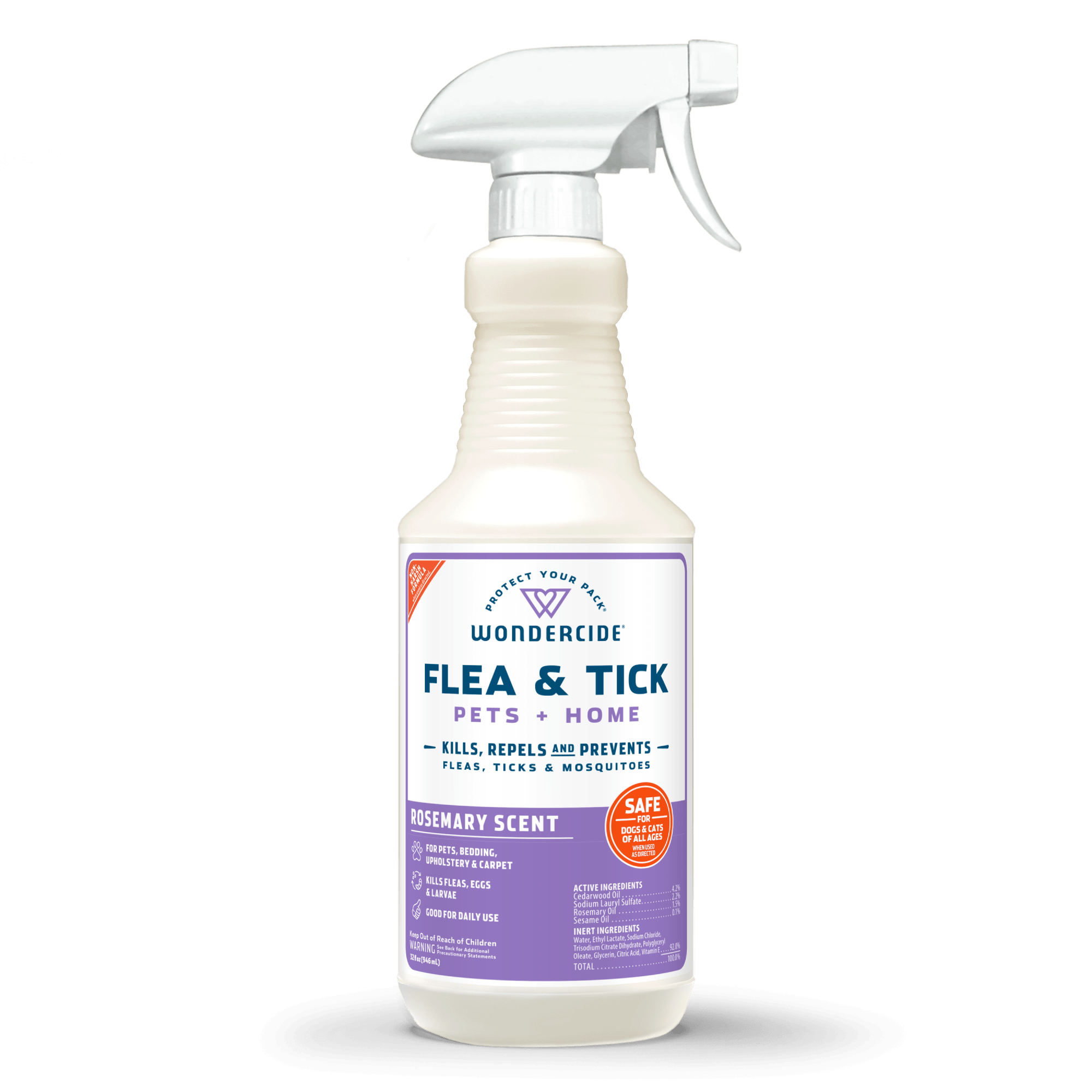Wondercide Rose Flea & Tick Spray for Pets Plus Home with Natural ...