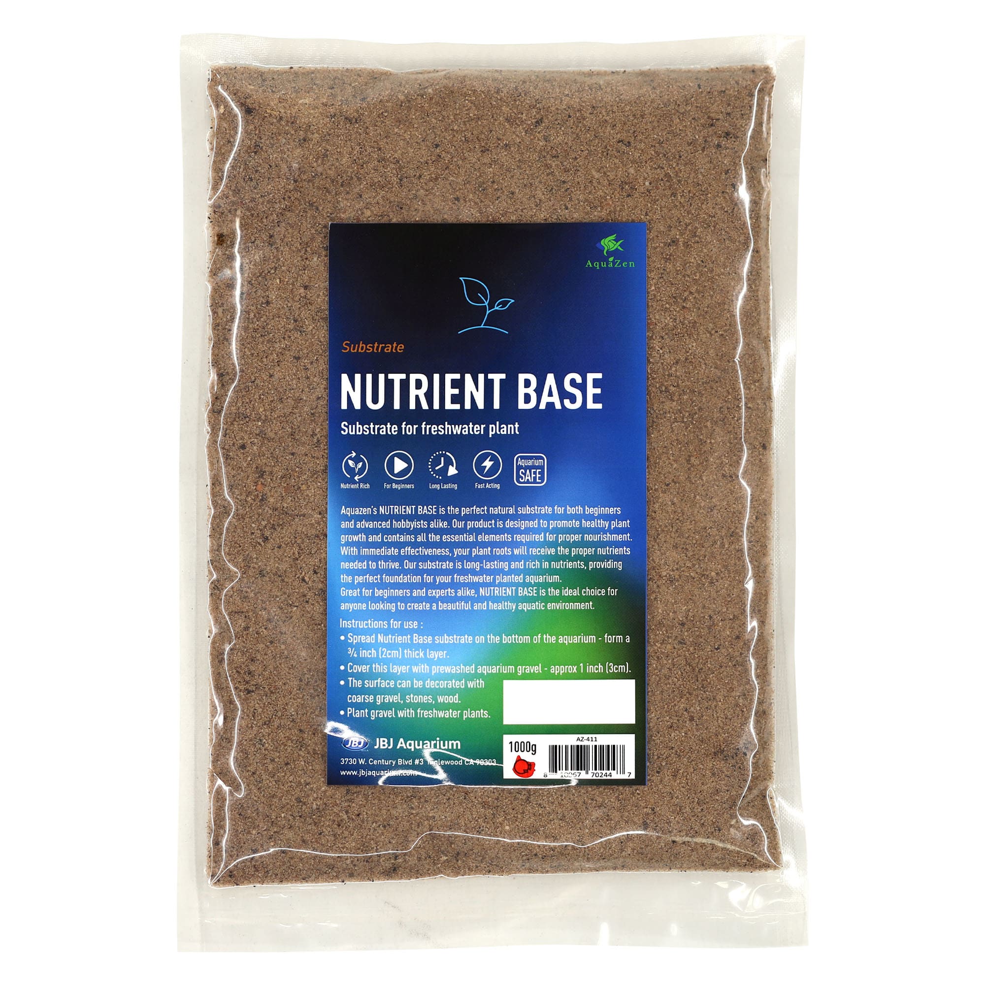 AquaZen Nutrient Base Substrate, 1000 Gram | Petco