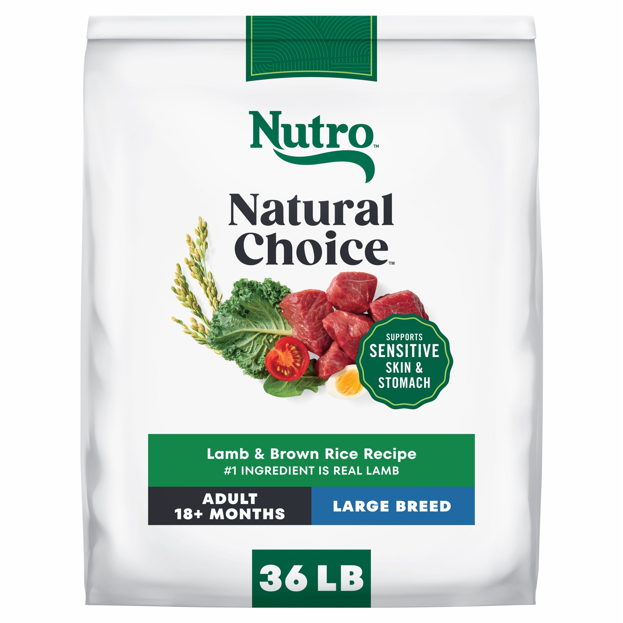 Nutro Natural Choice Lamb and Brown Rice Recipe Adult Large Breed Dry Dog Food, 36 lbs. | Petco