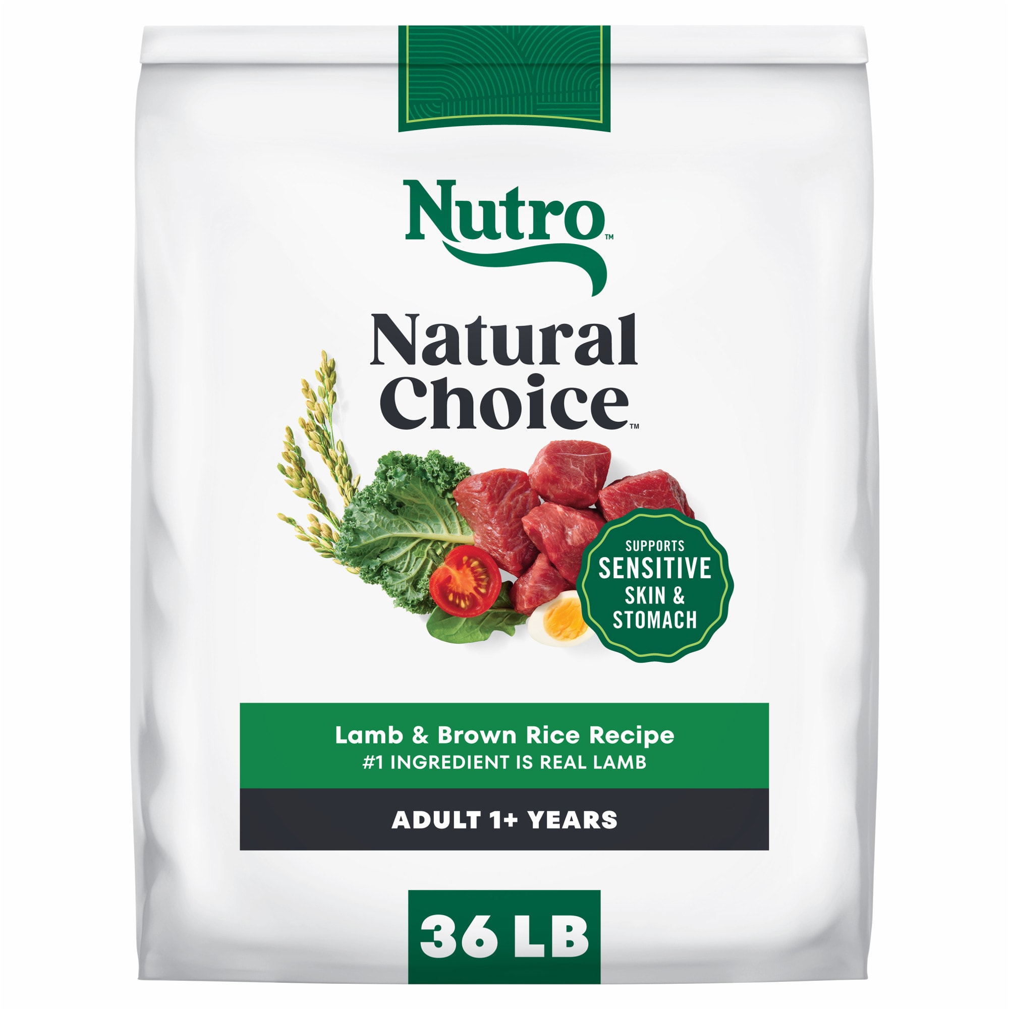 Nutro Natural Choice Lamb and Brown Rice Recipe Adult Dry Dog Food, 36 ...