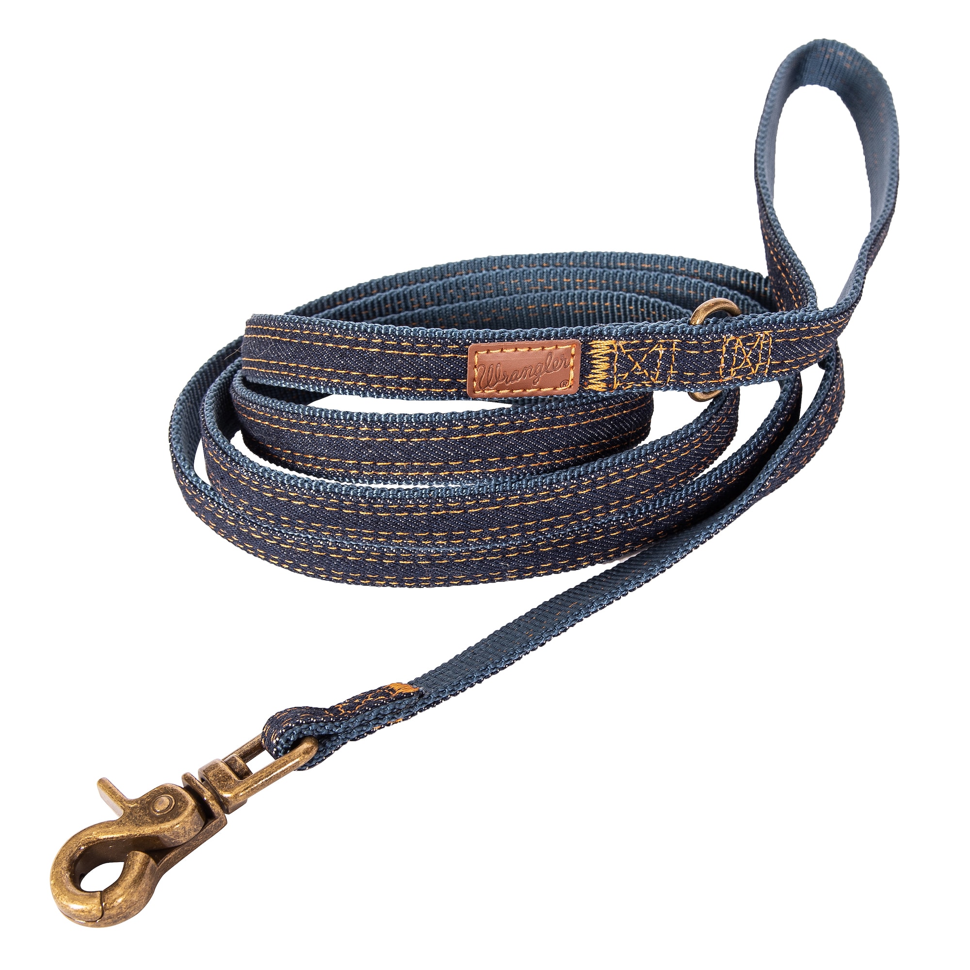 Wrangler Dog Lead, Dark Denim, 6 ft. Long, 5/8 in. Wide | Petco