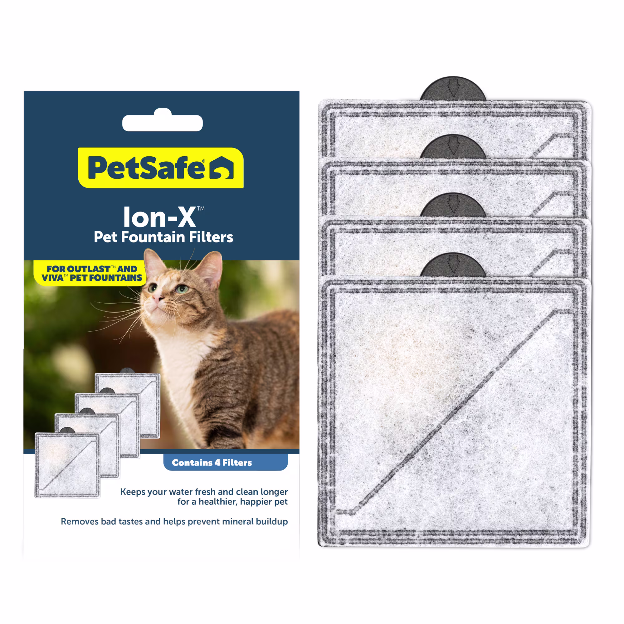 PetSafe Ion-X Pet Fountain Filters, Pack of 4 | Petco