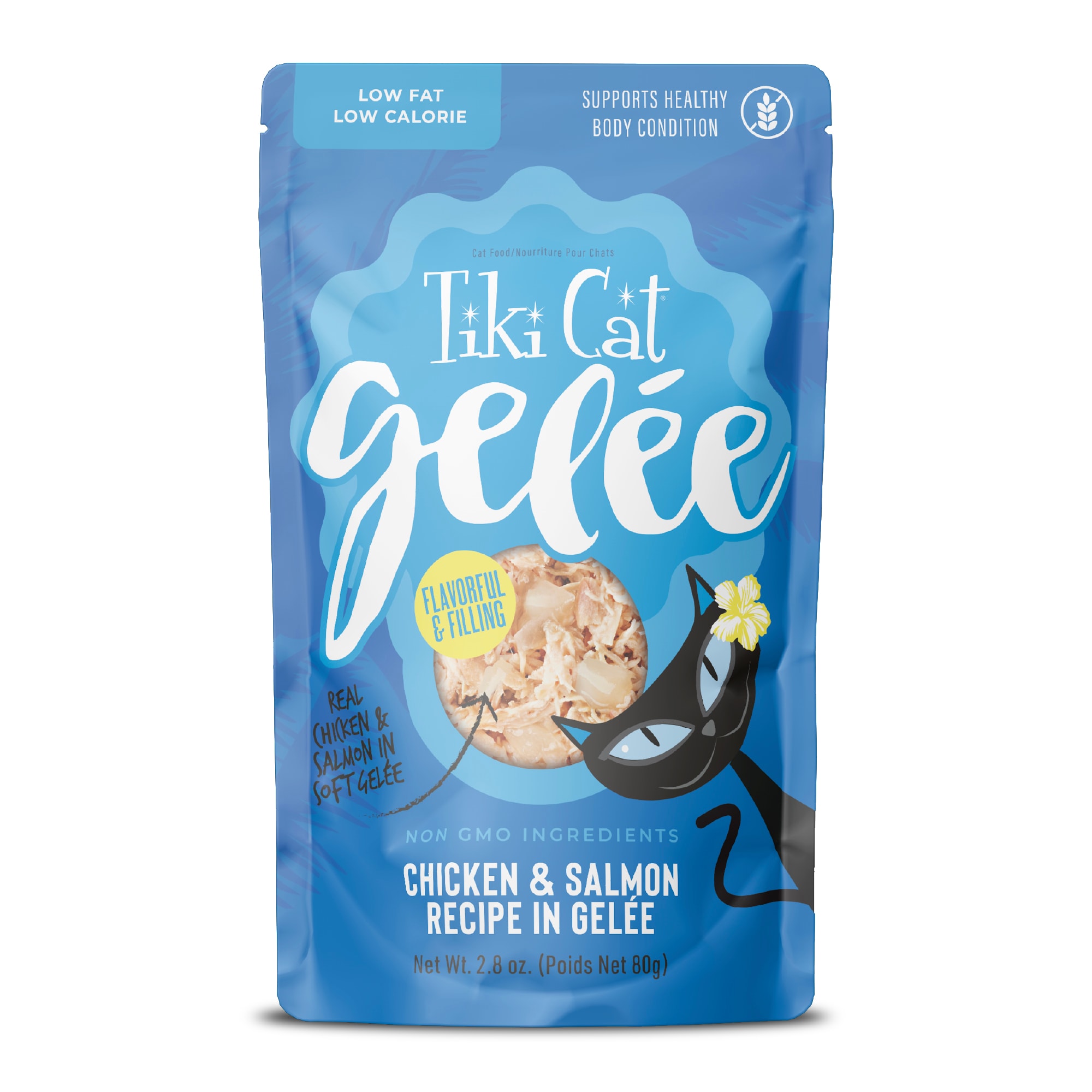 Tiki Cat Luau Lean Gelee Chicken & Salmon Wet Cat Food, 2.8 oz., Case ...