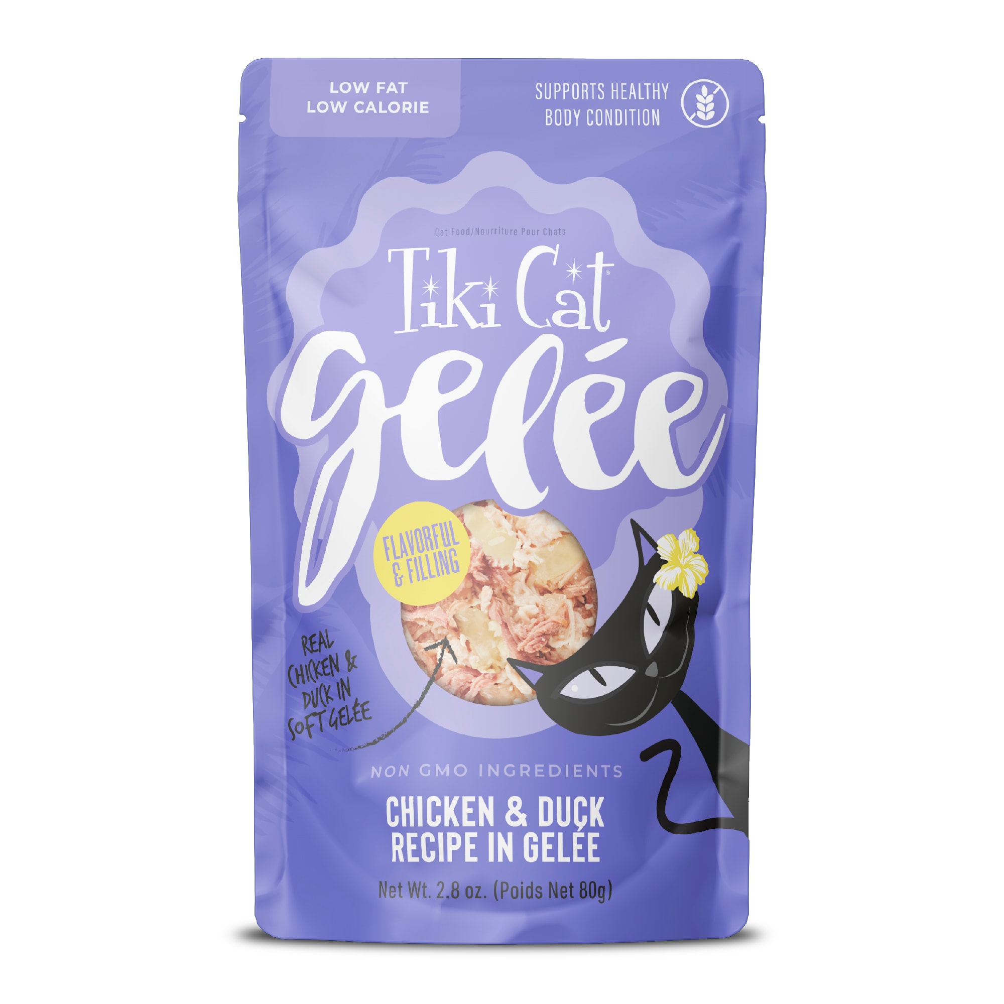 Tiki Cat Luau Lean Gelee Chicken & Duck Wet Cat Food, 2.8 oz., Case of ...