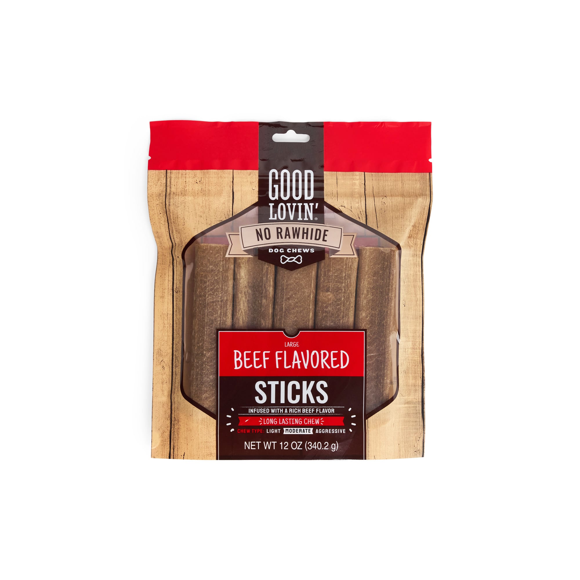 Good Lovin' Large Beef Stick Dog Chews, 12 oz. | Petco