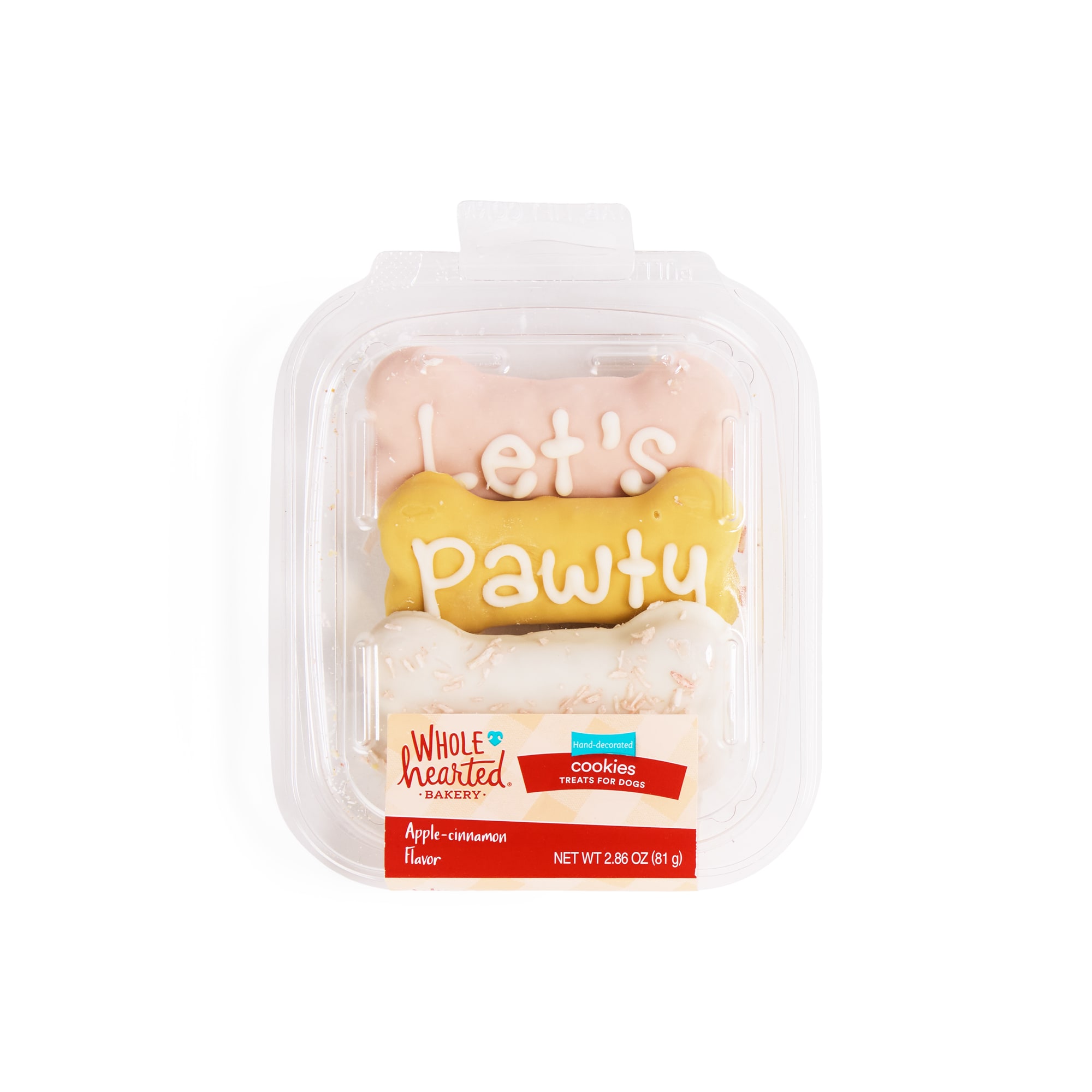WholeHearted Celebration Bone-Shaped Dog Cookies, 2.86 oz., Pack of 3 ...