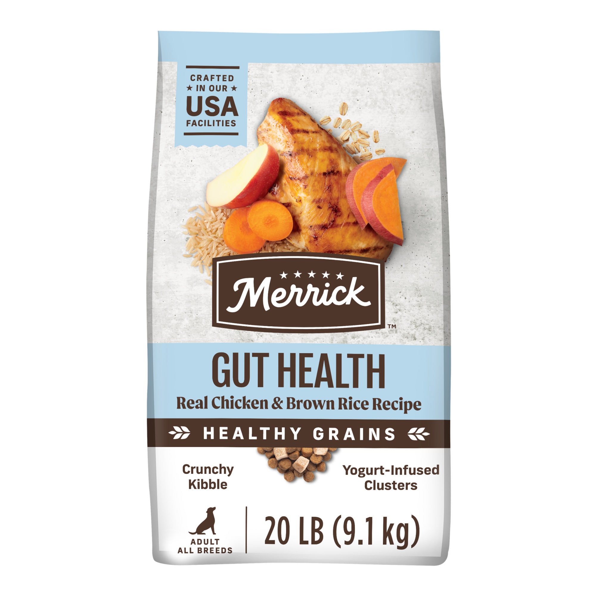Merrick Healthy Grains Natural Chicken And Rice With Yogurt-Infused ...