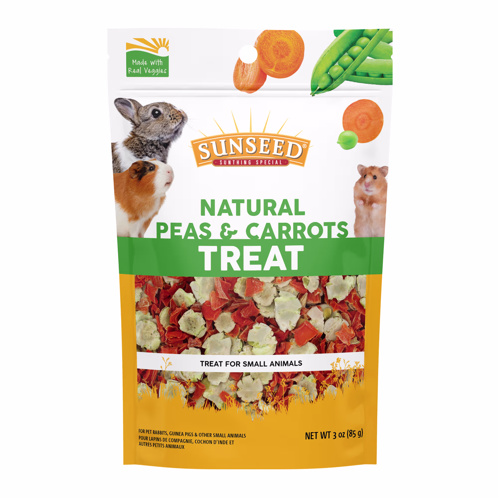 Sun Seed Peas & Carrot Treat for Small Animals, 3 oz. | Petco