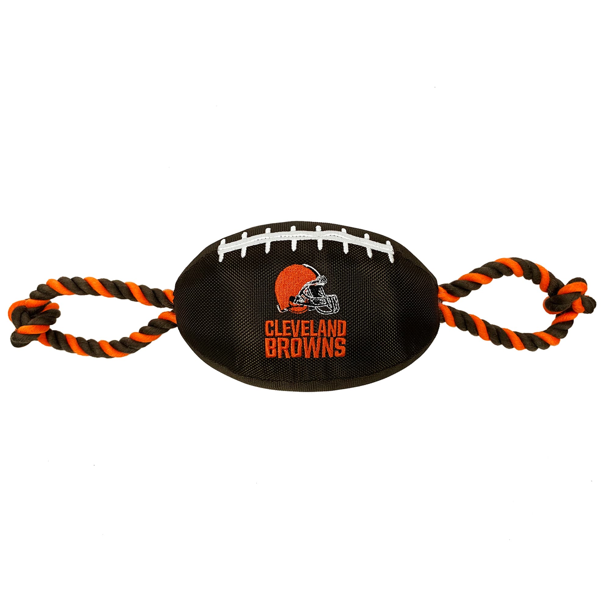 Pets First NFL Cleveland Browns Nylon Football Rope Dog Toy | Petco