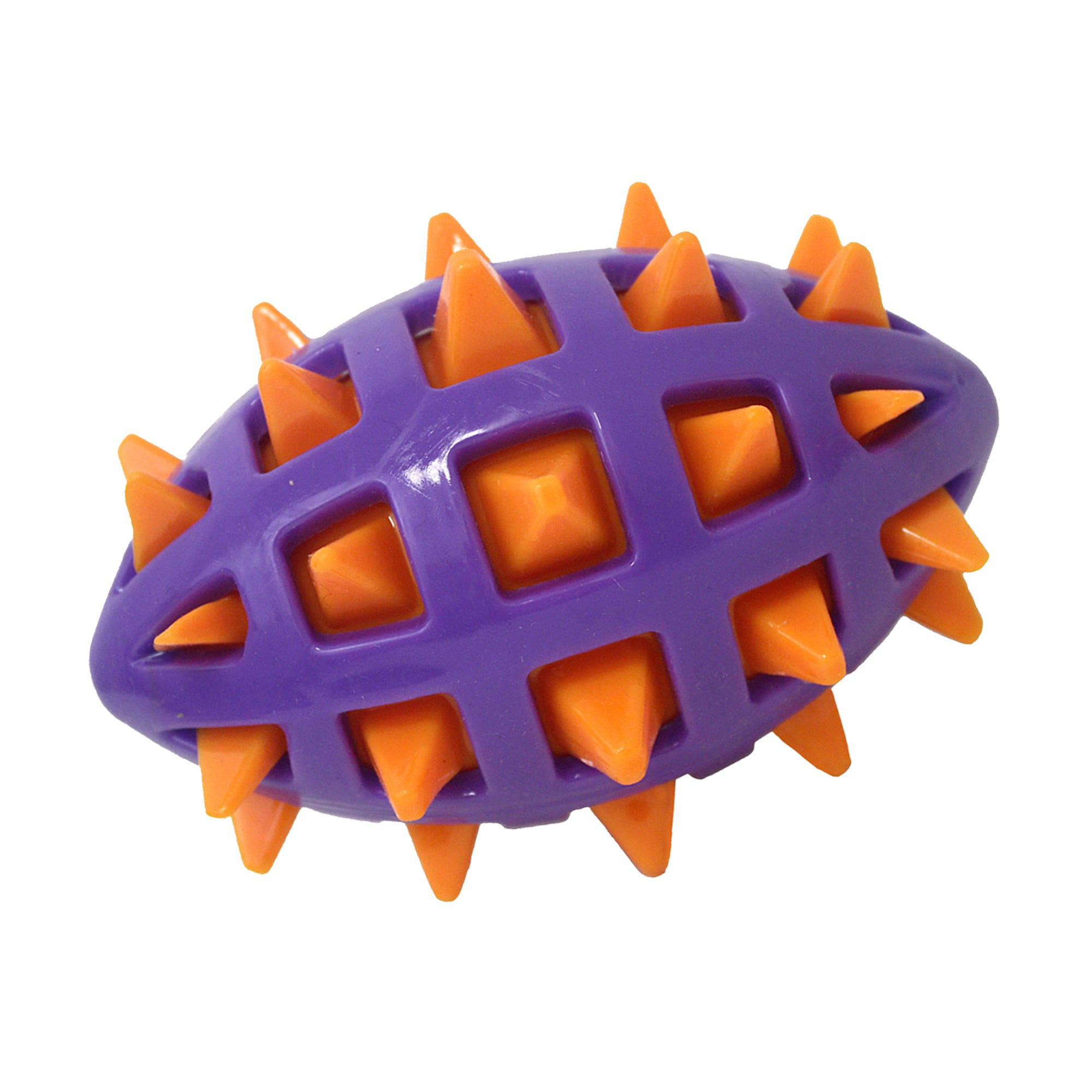 Multipet International TPR Spike Football Assorted Dog Toy, X-Small | Petco