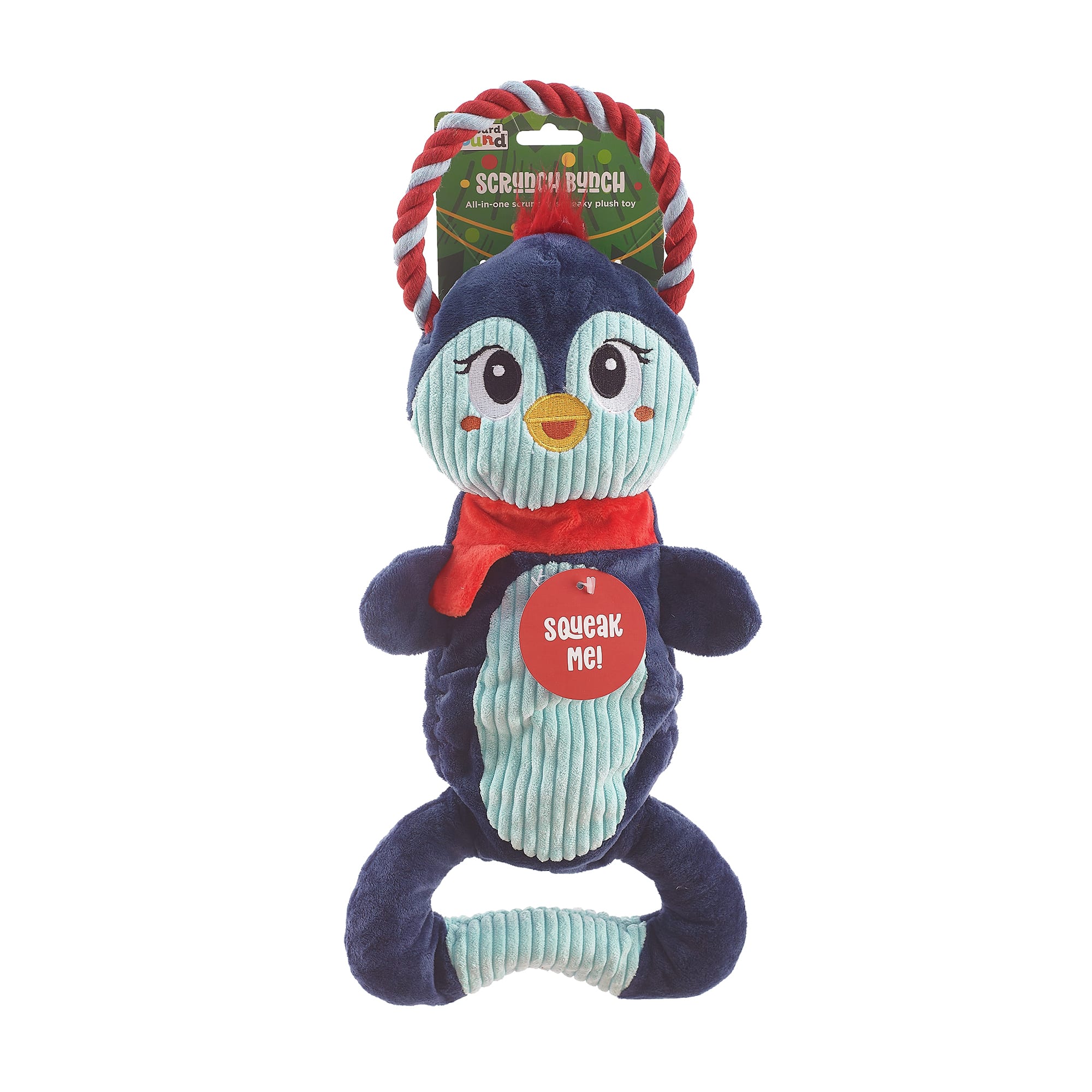 Outward Hound Navy Scrunch Bunch Penguin Rope Dog Toy, X-Large | Petco