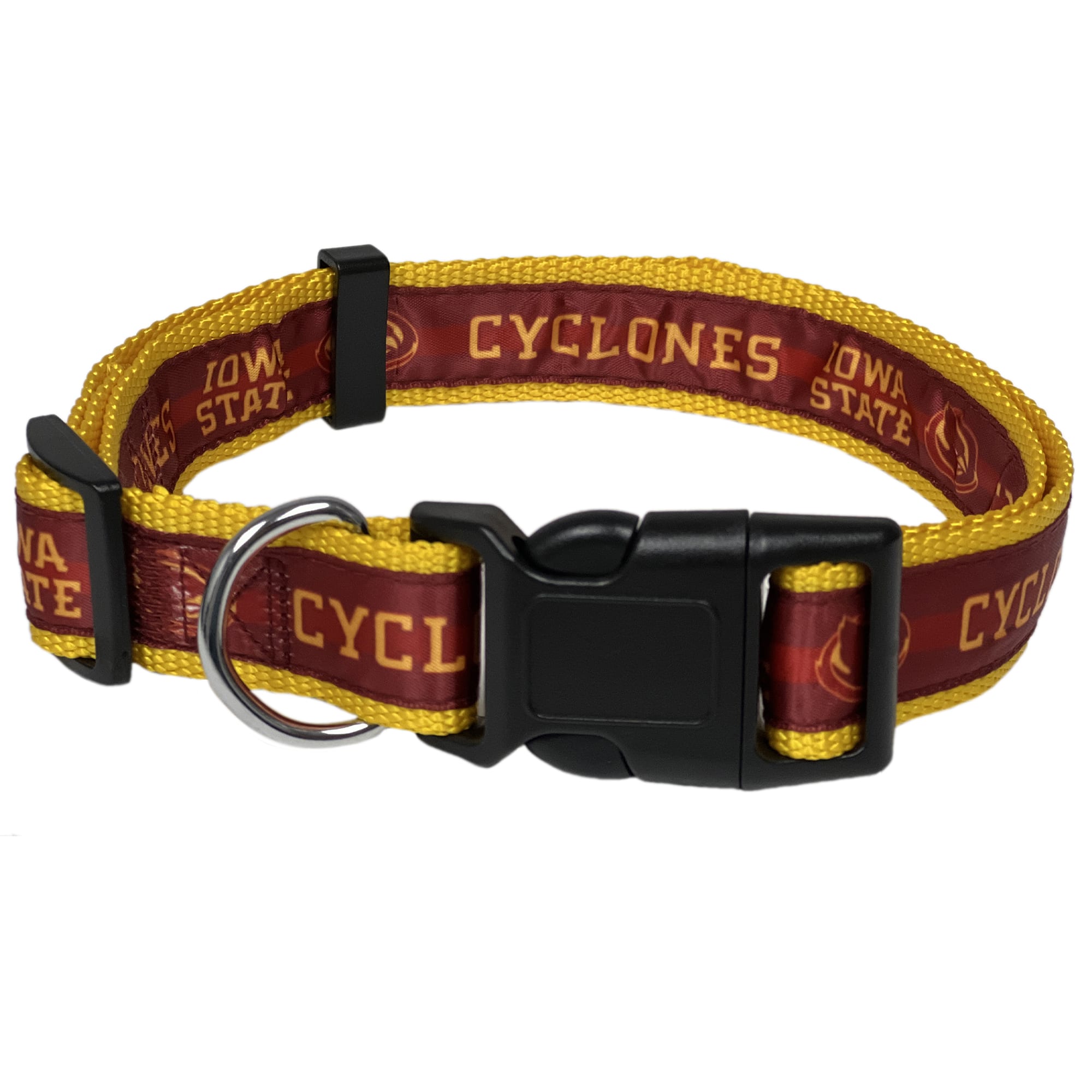 Pets First NCAA Iowa State Satin Dog Collar, Small | Petco