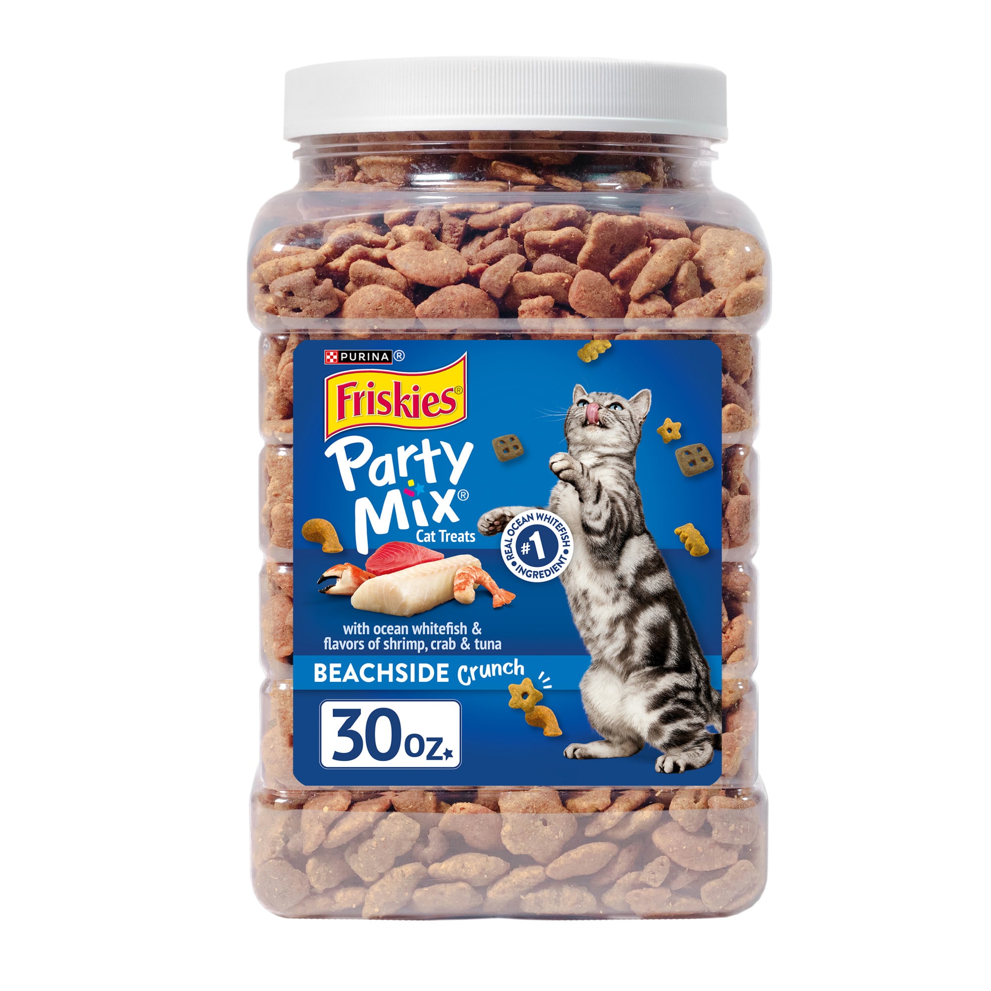 Friskies Party Mix Beachside Crunch Treats for Cats, 30 oz. | Petco