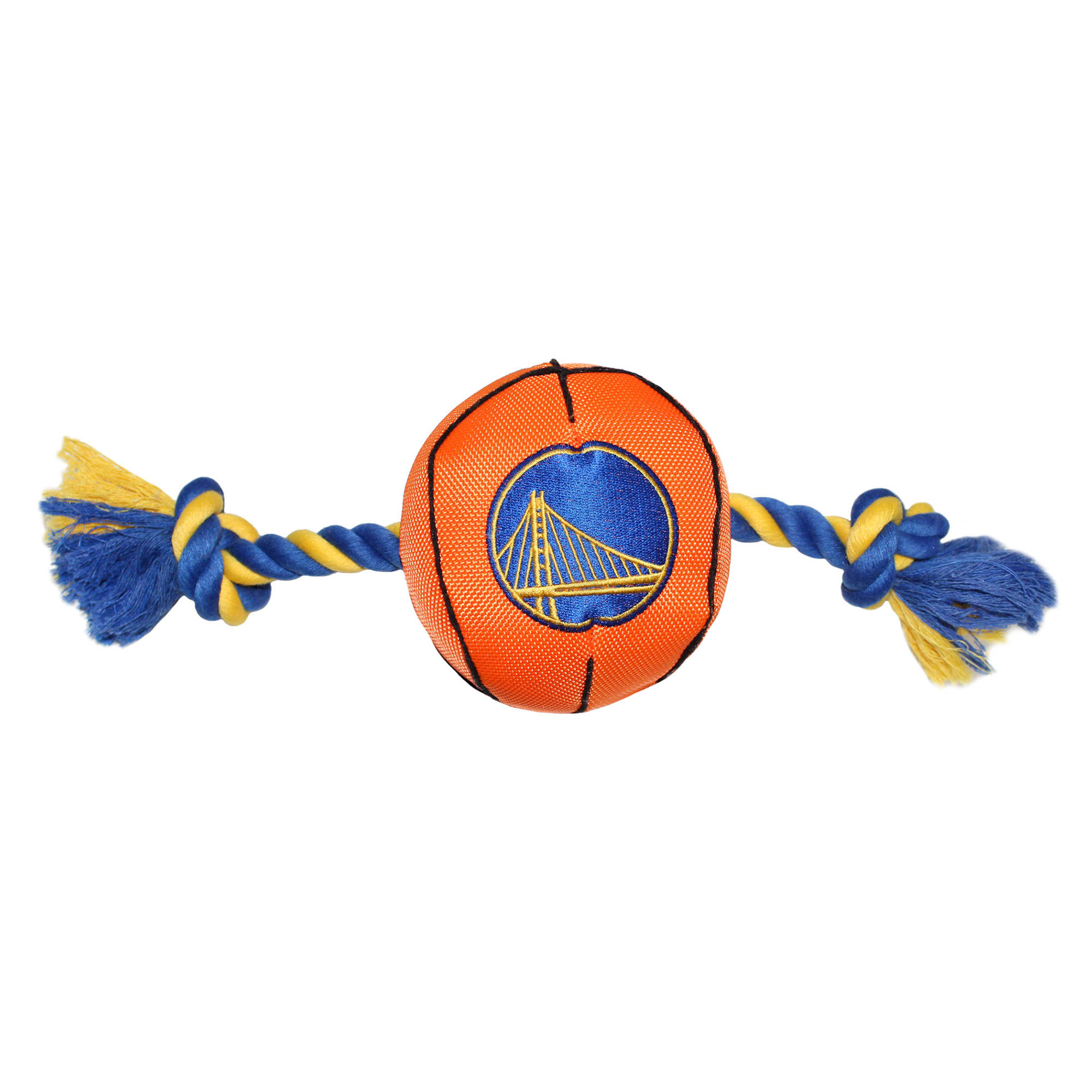 Pets First NBA Golden State Warriors Nylon Basketball Rope Dog Toy | Petco