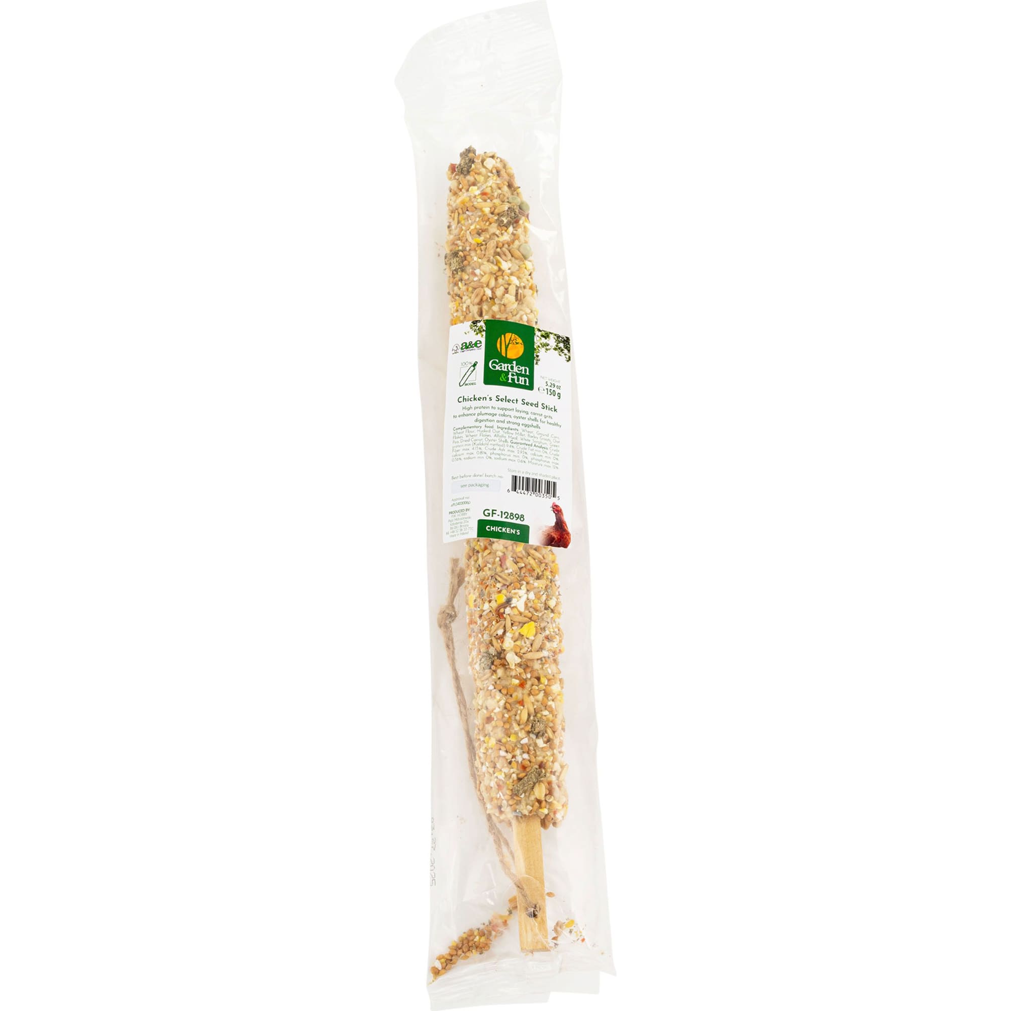 A&E Cage Company Garden & Fun Chicken's Select Seed Stick, 5.29 oz. | Petco