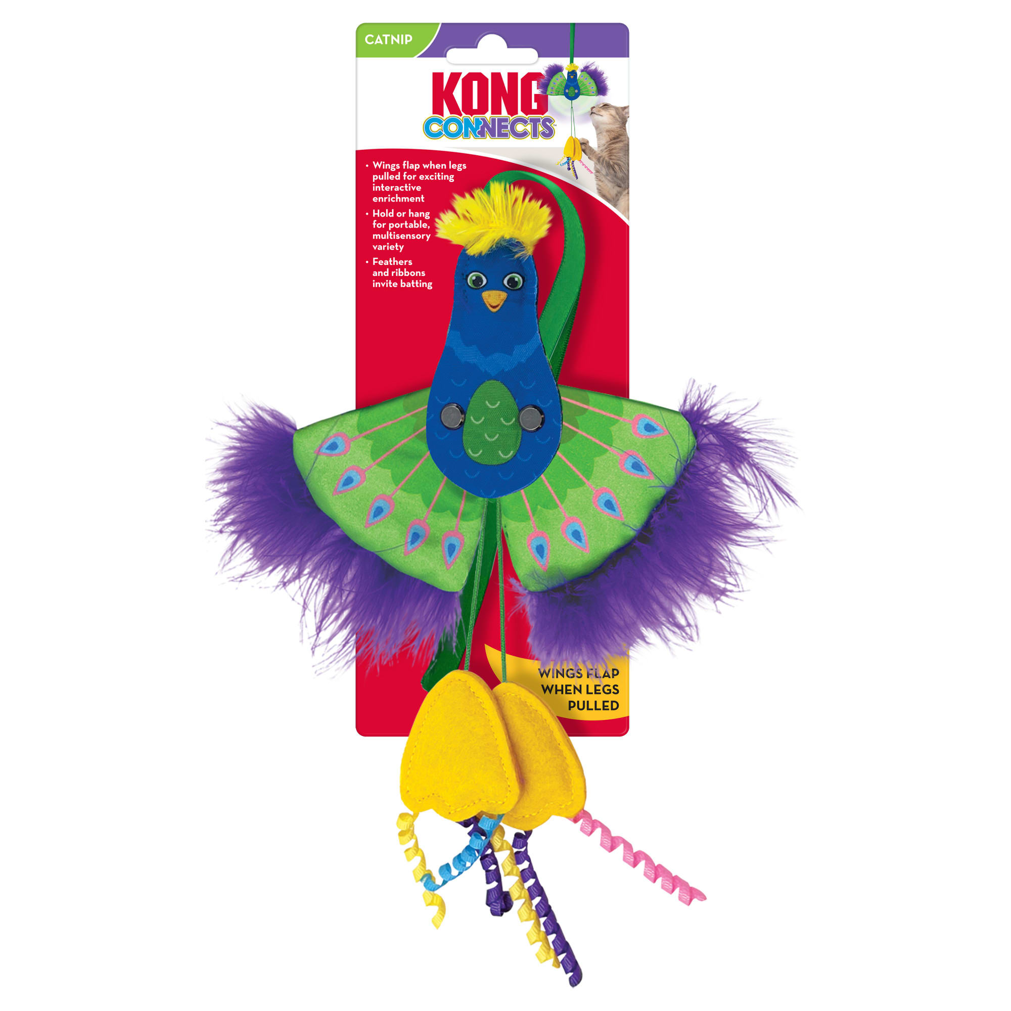 KONG Connects Peacock Cat Toy | Petco