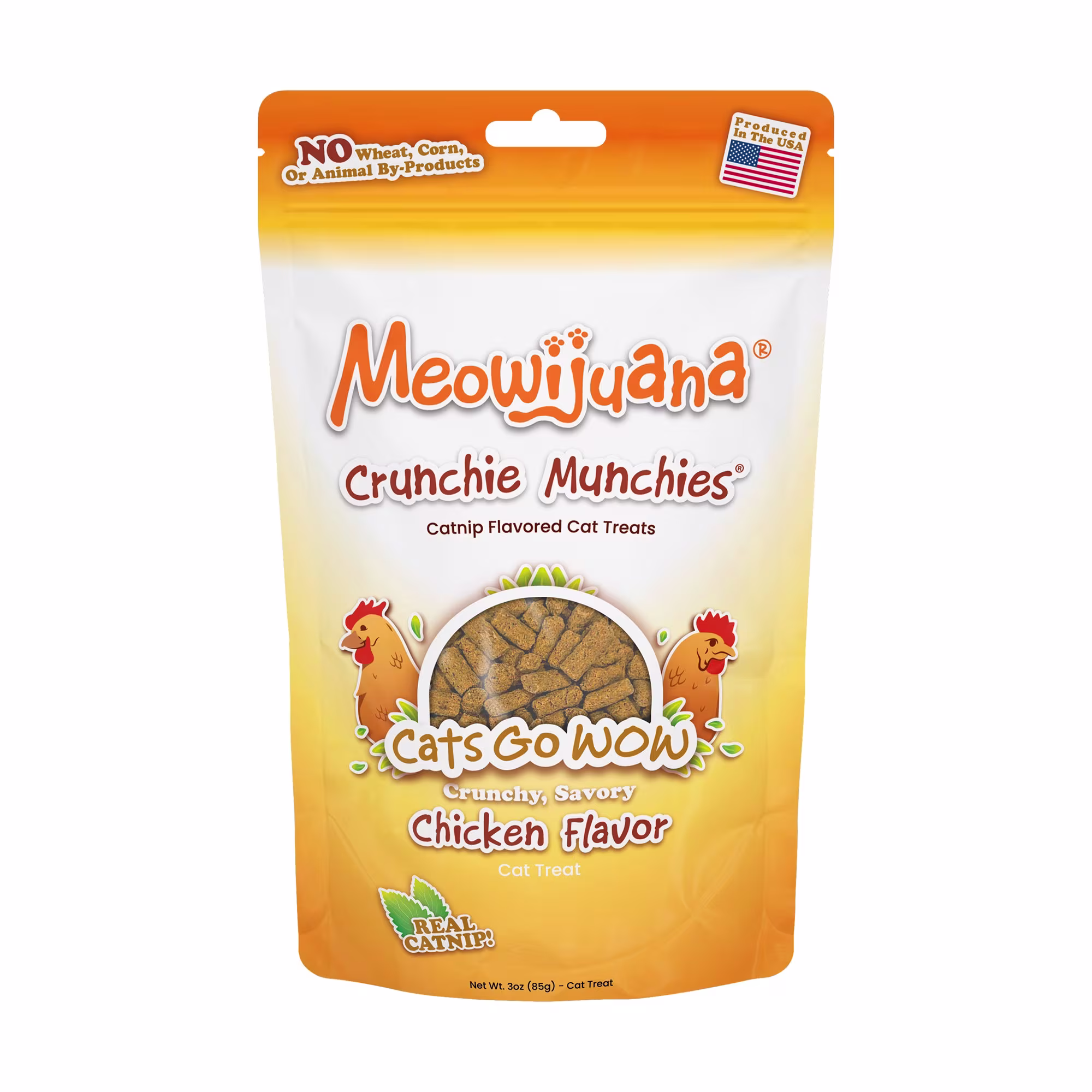 Meowijuana Chicken Crunchie Munchie Catnip Treats, 3 oz. | Petco