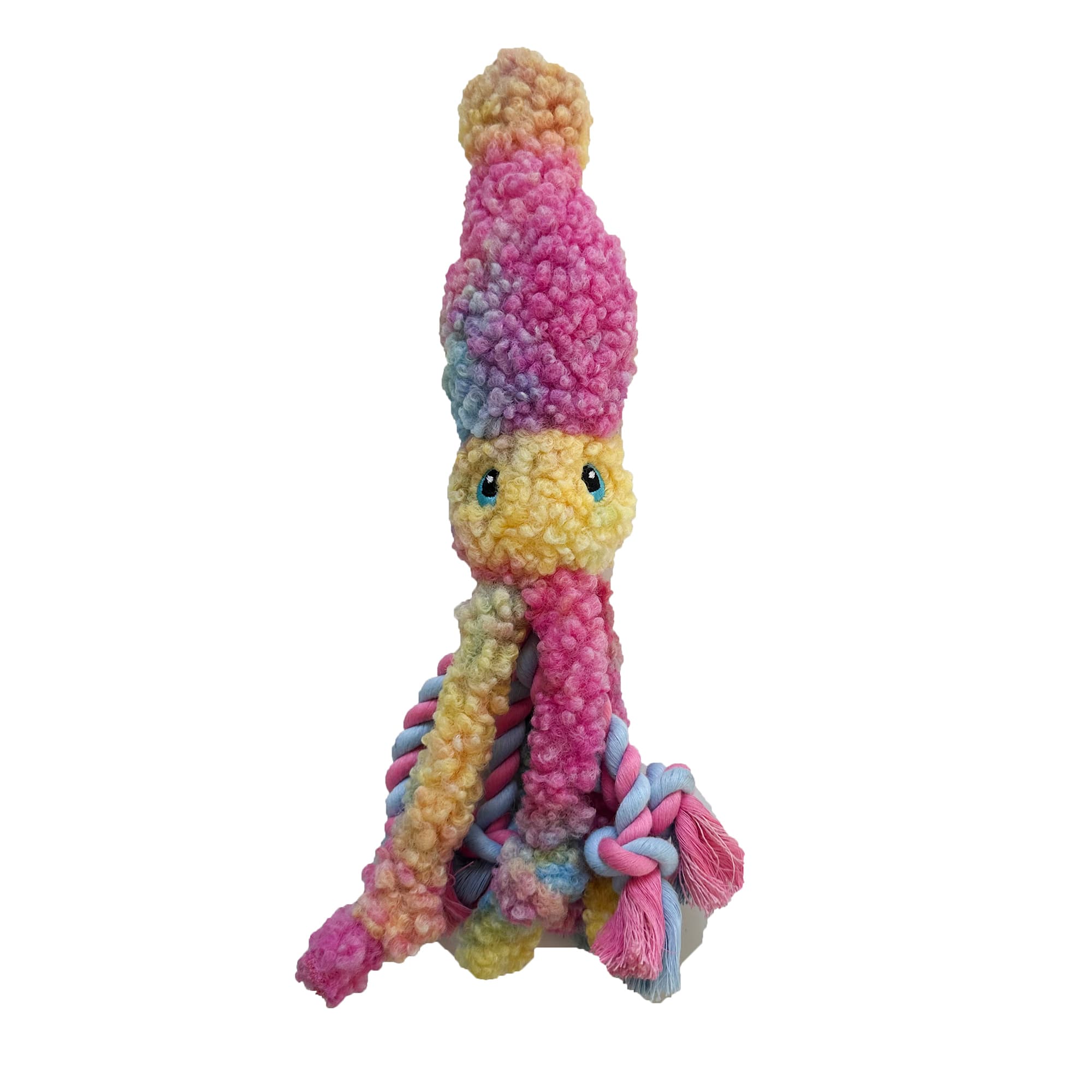 Bark-A-Boo Tye Dye Sherpa Squid Dog Toy, Small | Petco