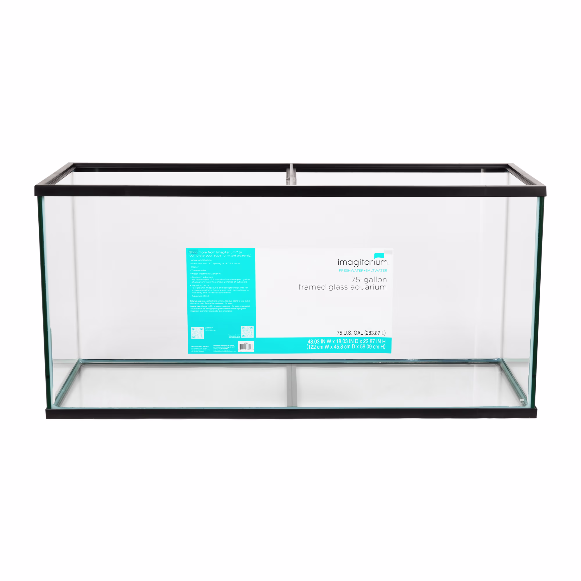Imagitarium Open-Glass Aquarium Tank, 75 Gallon | Petco