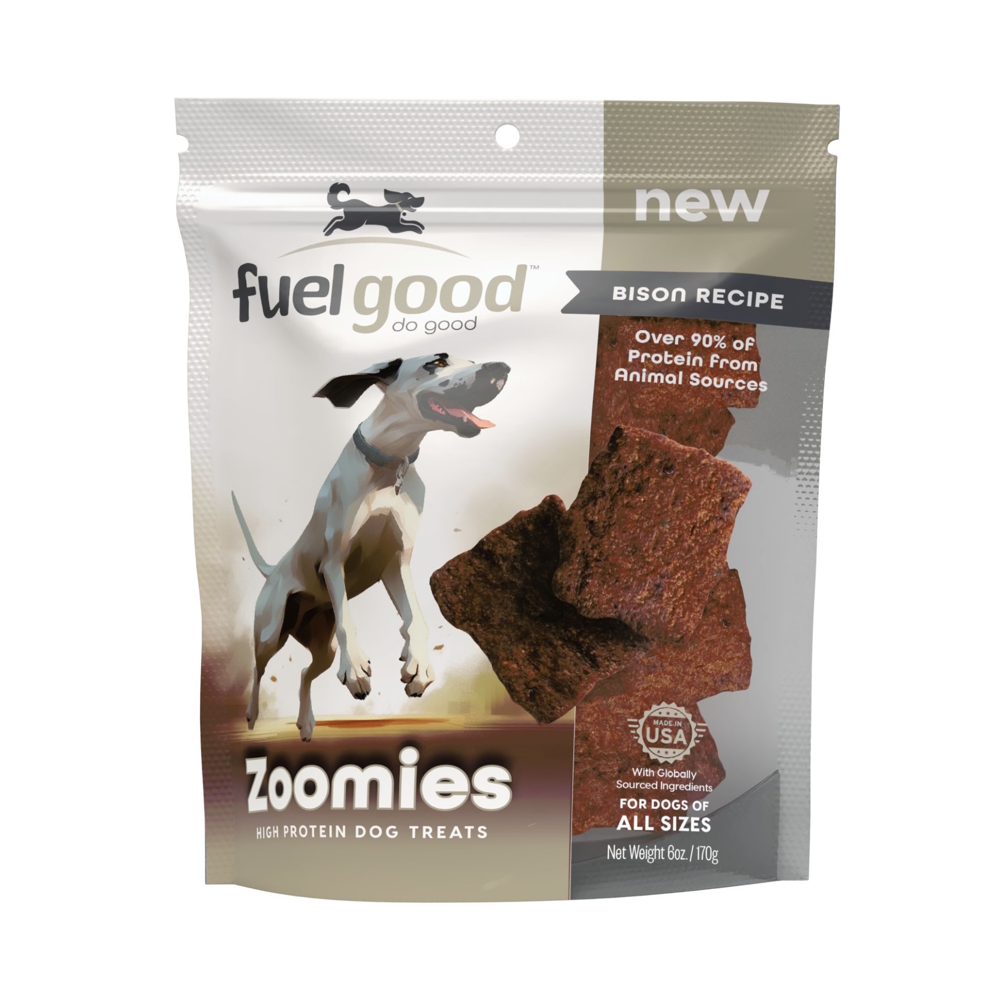 Fuel Good Zoomies Bison High Protein Dog Treats, 6 oz. | Petco