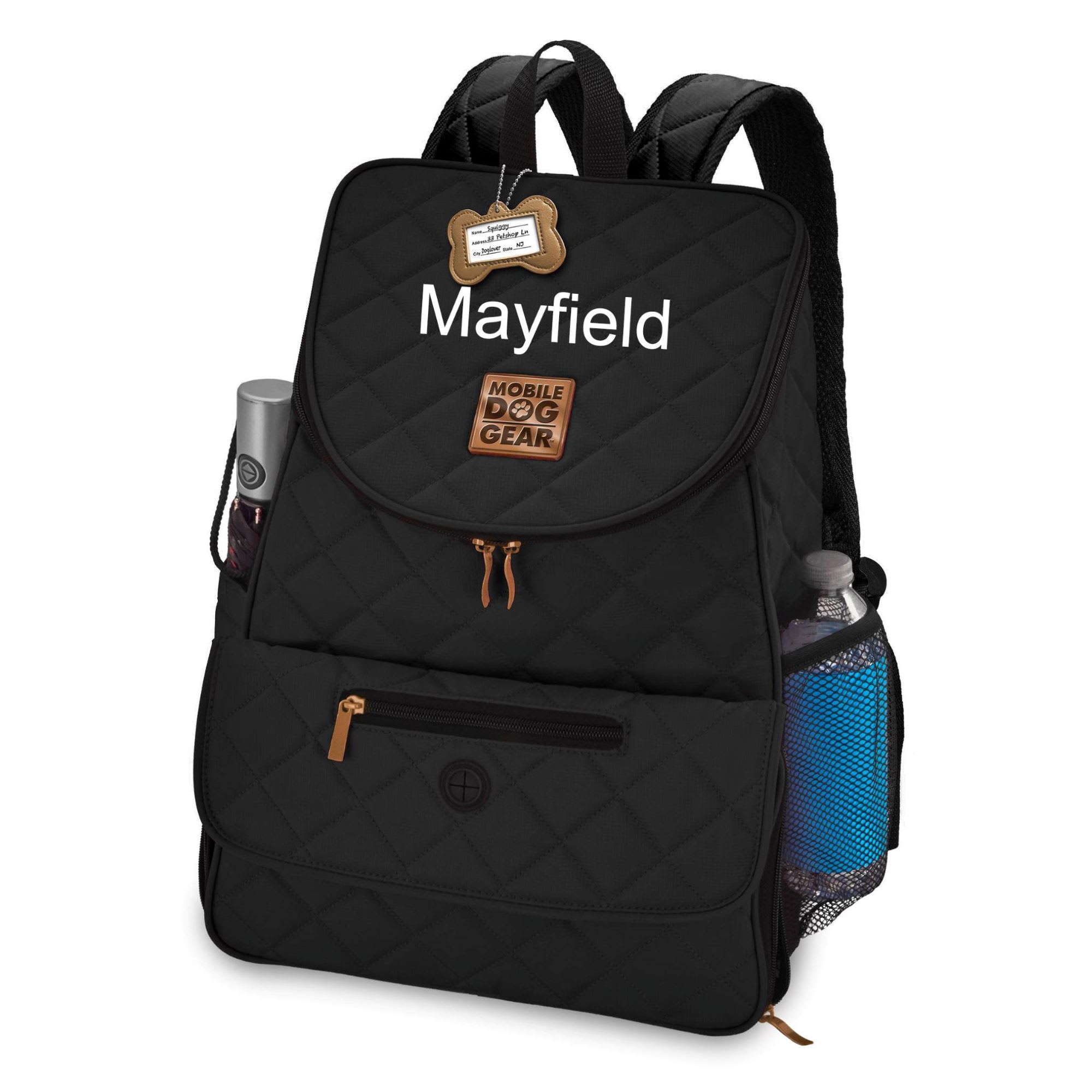 Mobile Dog Gear Weekender Backpack for Dogs TM Personalized, Gray | Petco